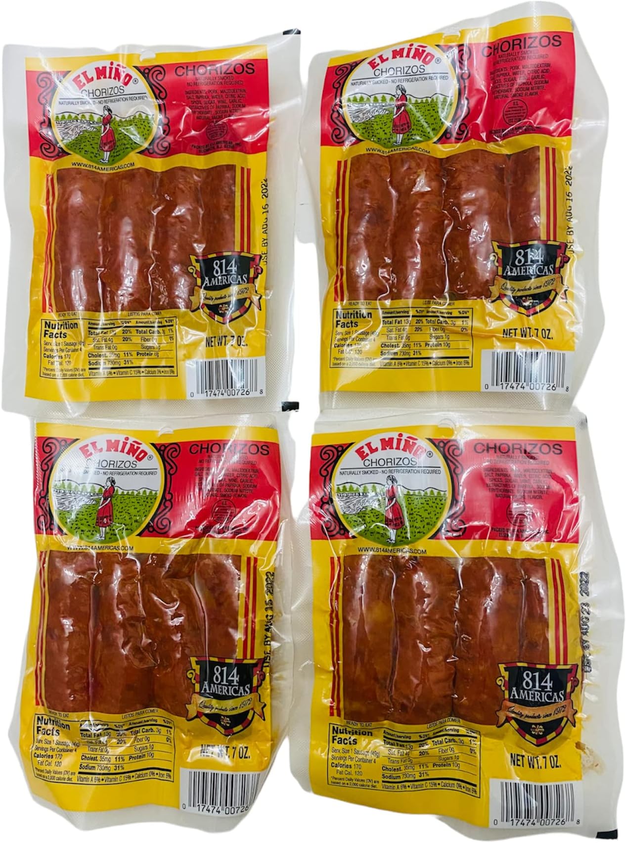 Amazon.com: Goya Foods Chorizos Sausage, 3.5-Ounce : Grocery & Gourmet Food