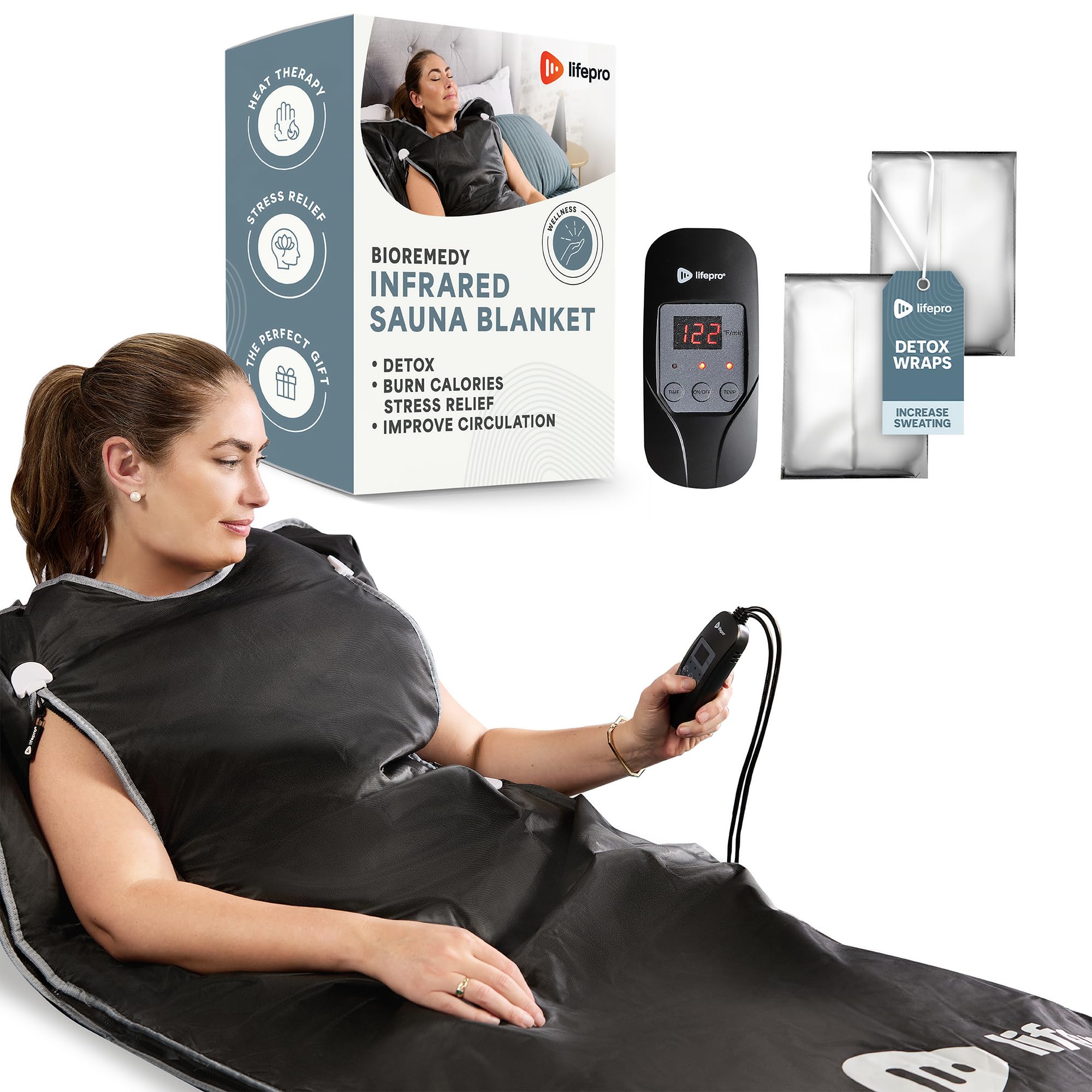LifePro Infrared Sauna Blanket for Fast Recovery-Infrared Blanket Wrap ...