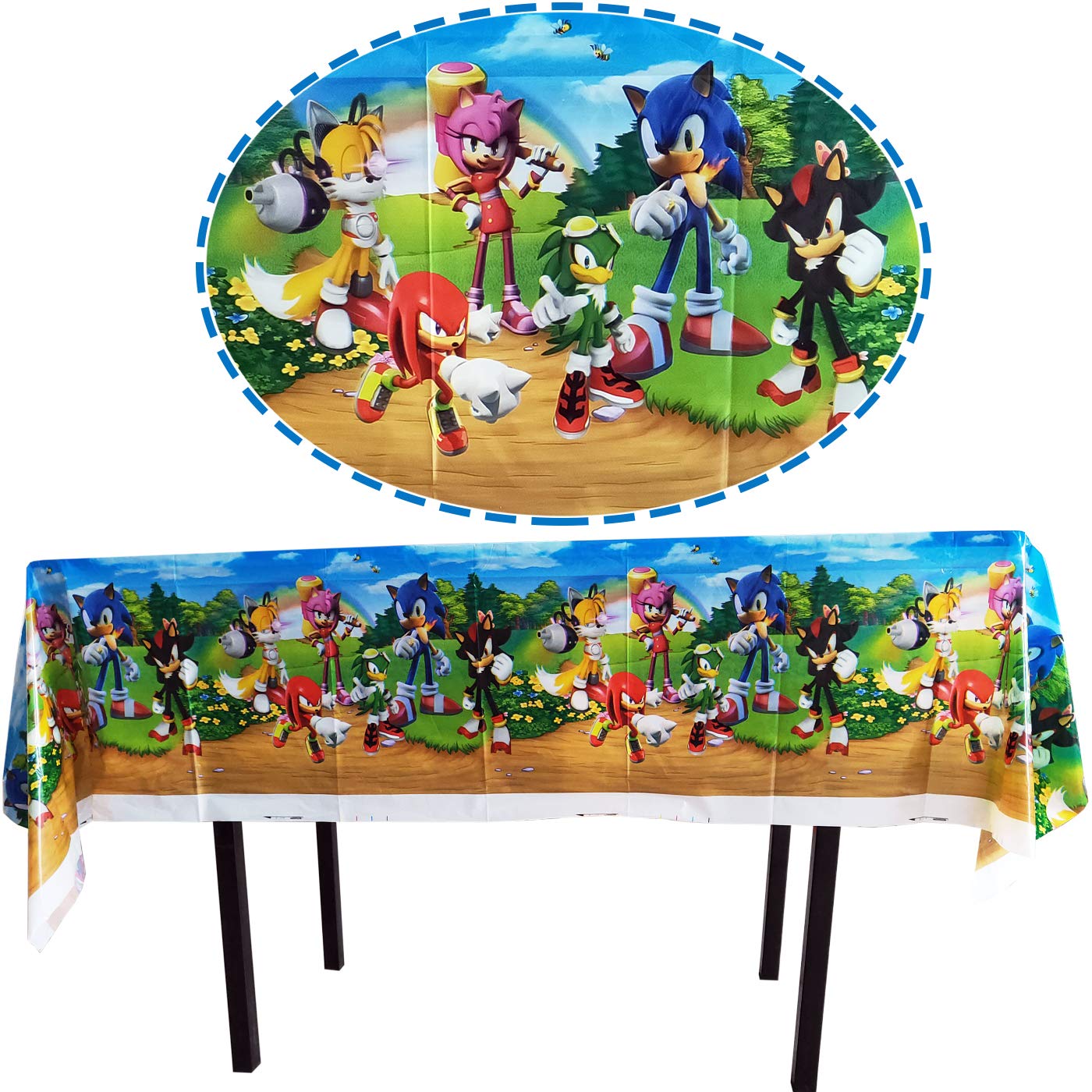 Dawei 2pcs Sonic The Hedgehog Themed Birthday Party Decorations ...