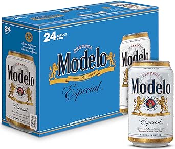 Amazon.com: Modelo Especial Beer, 24 pk, 12 fl oz Cans, 4.4% ABV ...