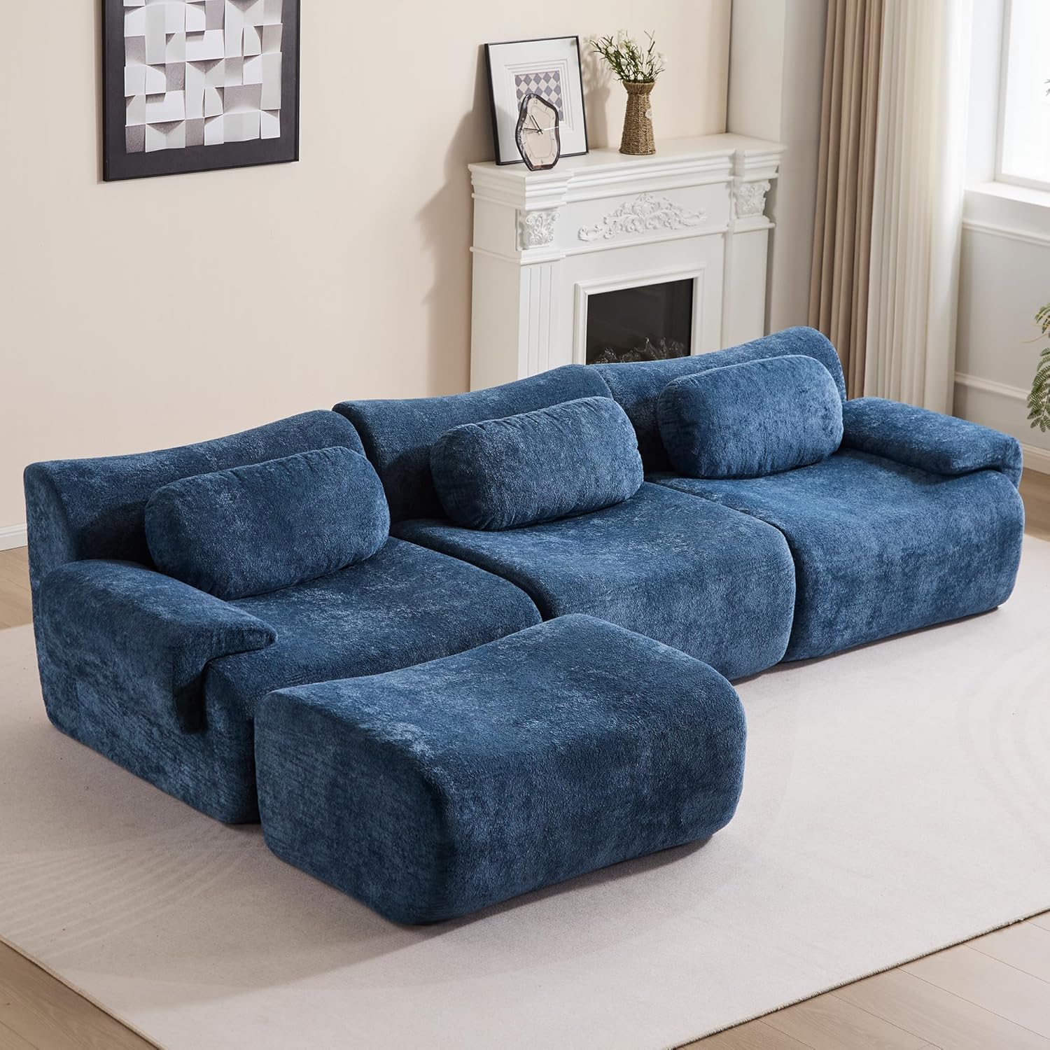 Amazon.com: Multiple Modular Boneless Couches for Living Room, Cloud ...