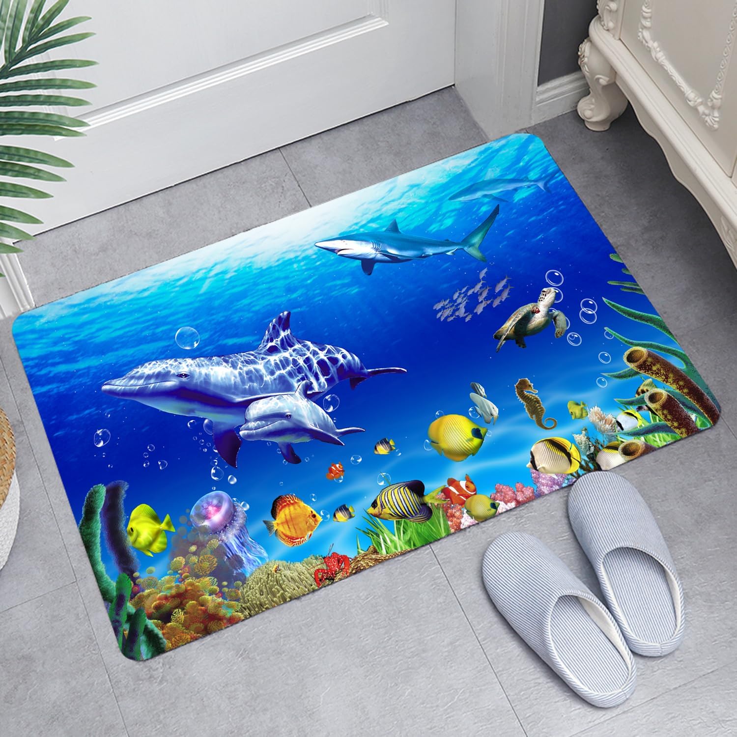 Amazon.com: WODEJIA Flannel Mat Non Slip 3D Print for Bedside and ...