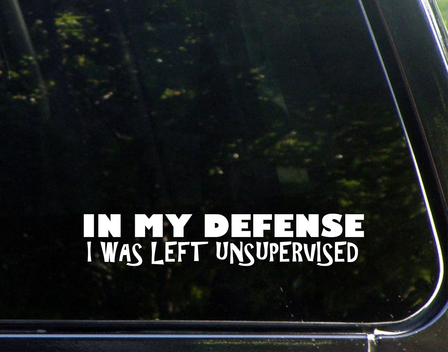 Amazon.com: in My Defense I was Left Unsupervised - 8-3/4" x 1-1/2 ...