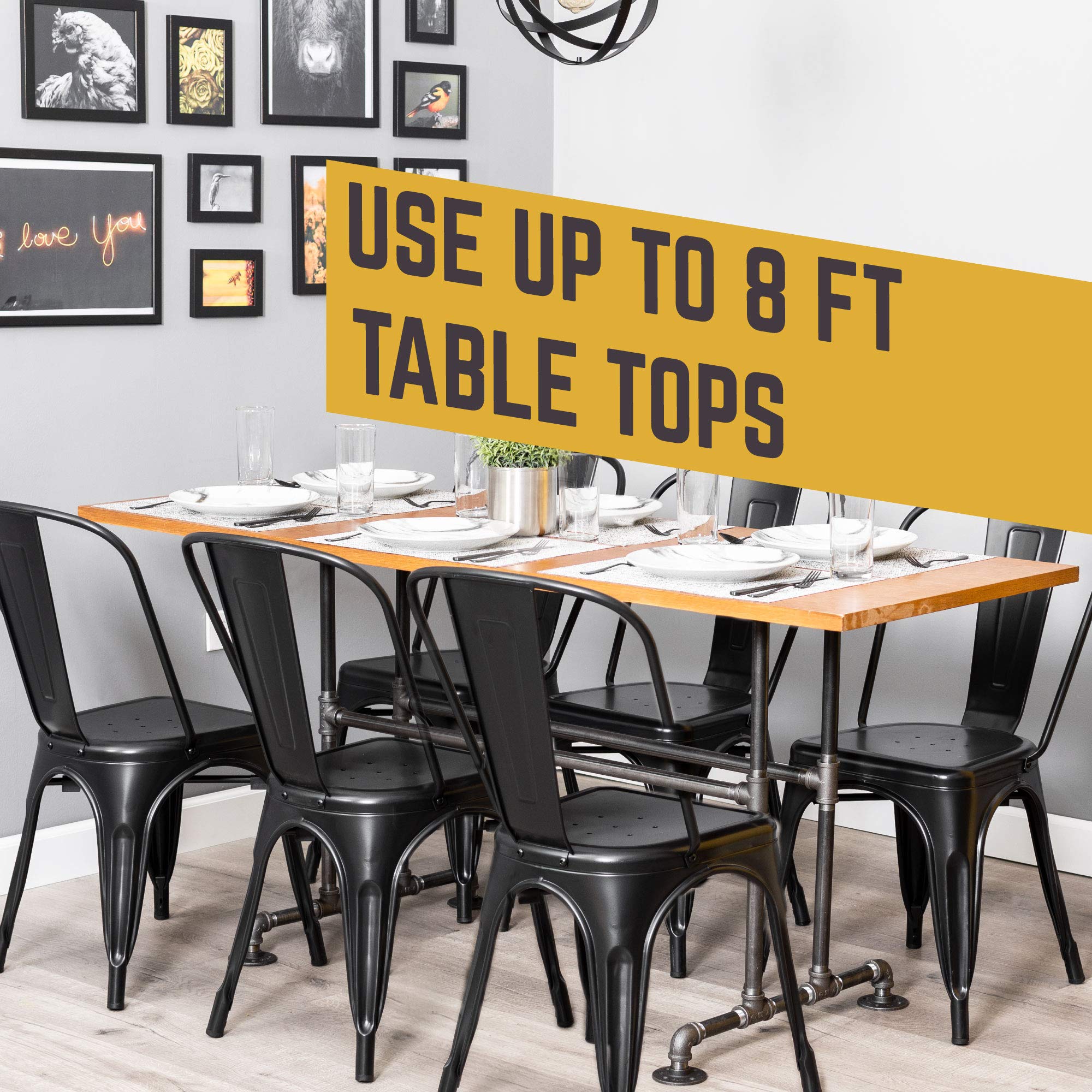 Industrial Kitchen Pipe Work Table Customized 304 Stainless Steel