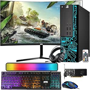 Amazon.com: TechMagnet Gaming PC Desktop, Intel Core i7, Siwa 8, GT 1030 4GB DDR4, 16GB RAM, 1TB ...