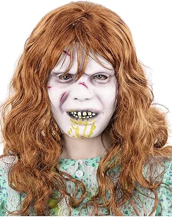 Smiffys The Exorcist Regan Mask, Adult, Full Overhead Latex Mask with ...