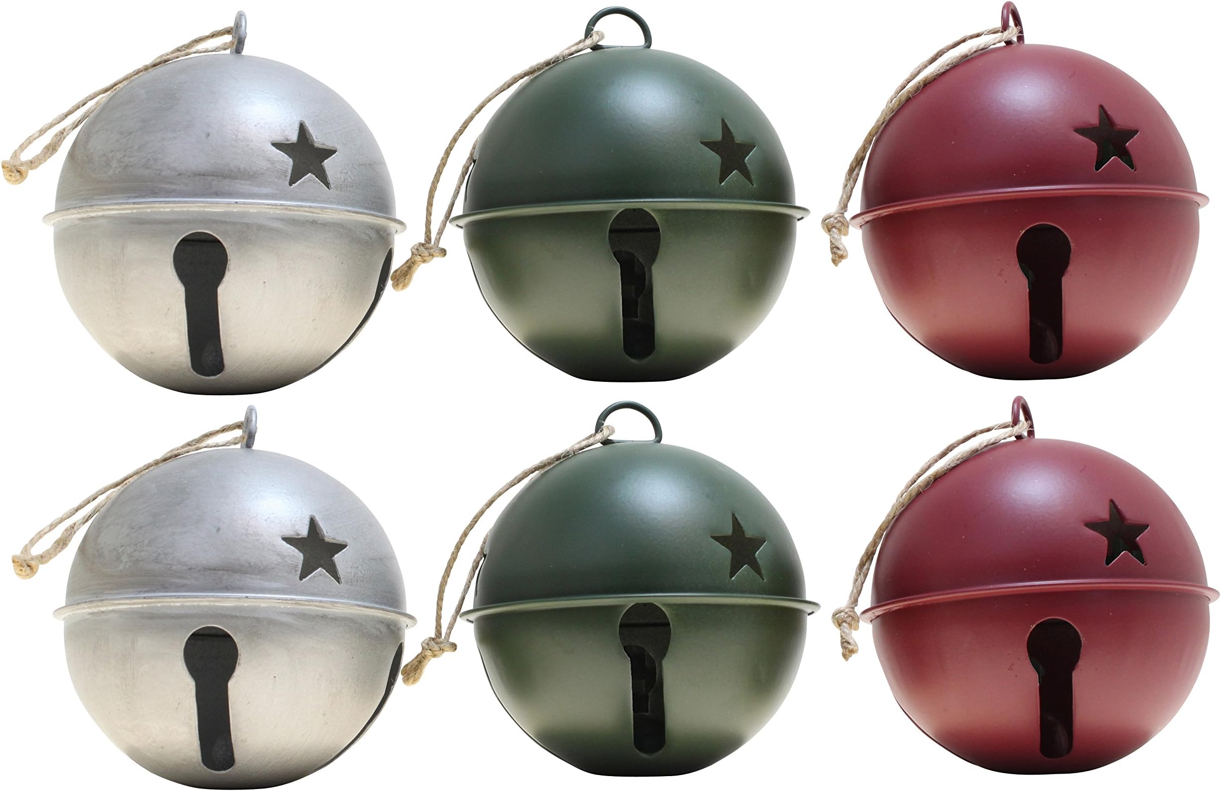 Amazon.com: Rusty Extra Large Jingle Bell Star Cut Outs Country ...