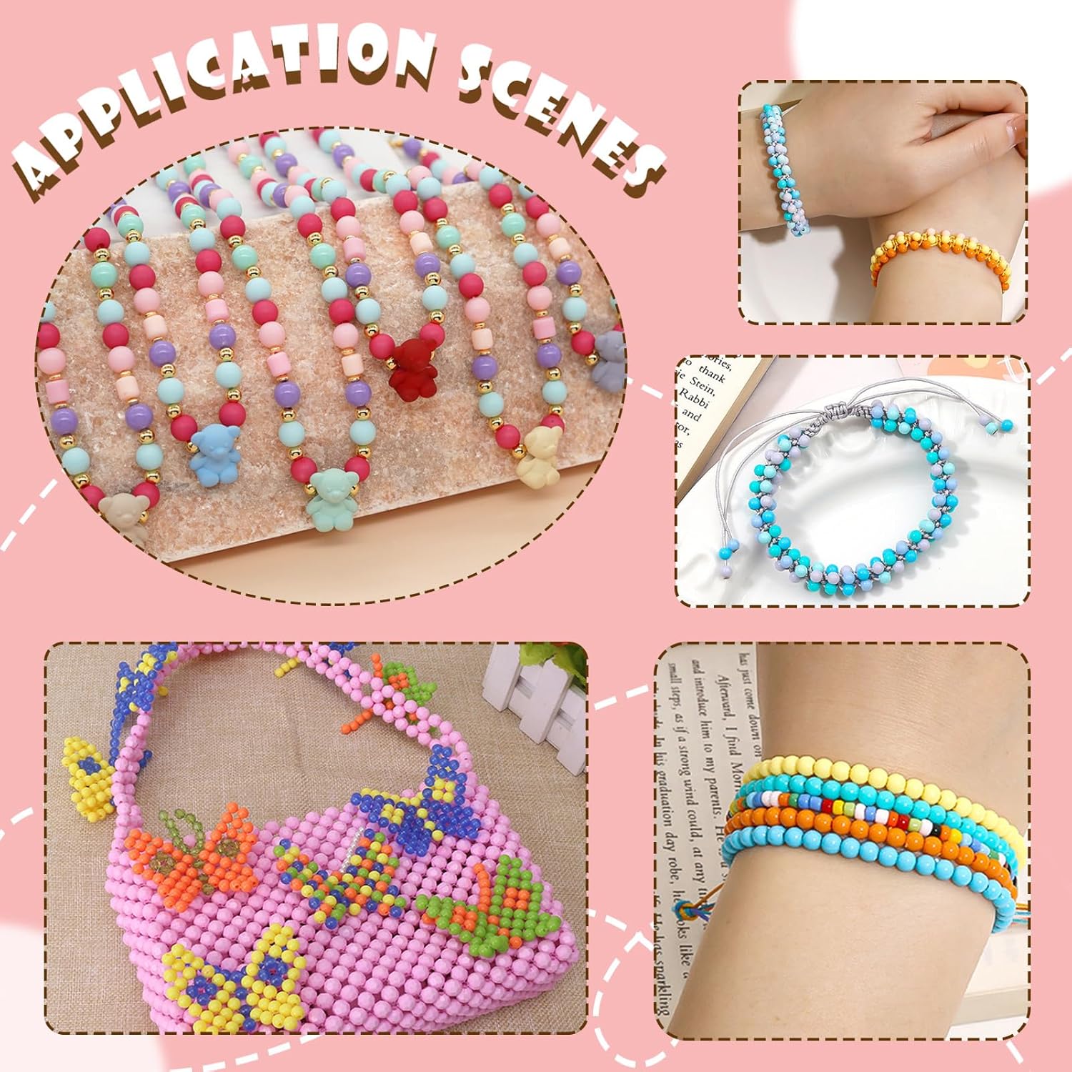 BONNY BOXX 3600 cuentas redondas acrílicas de color caramelo de 0.157 ...