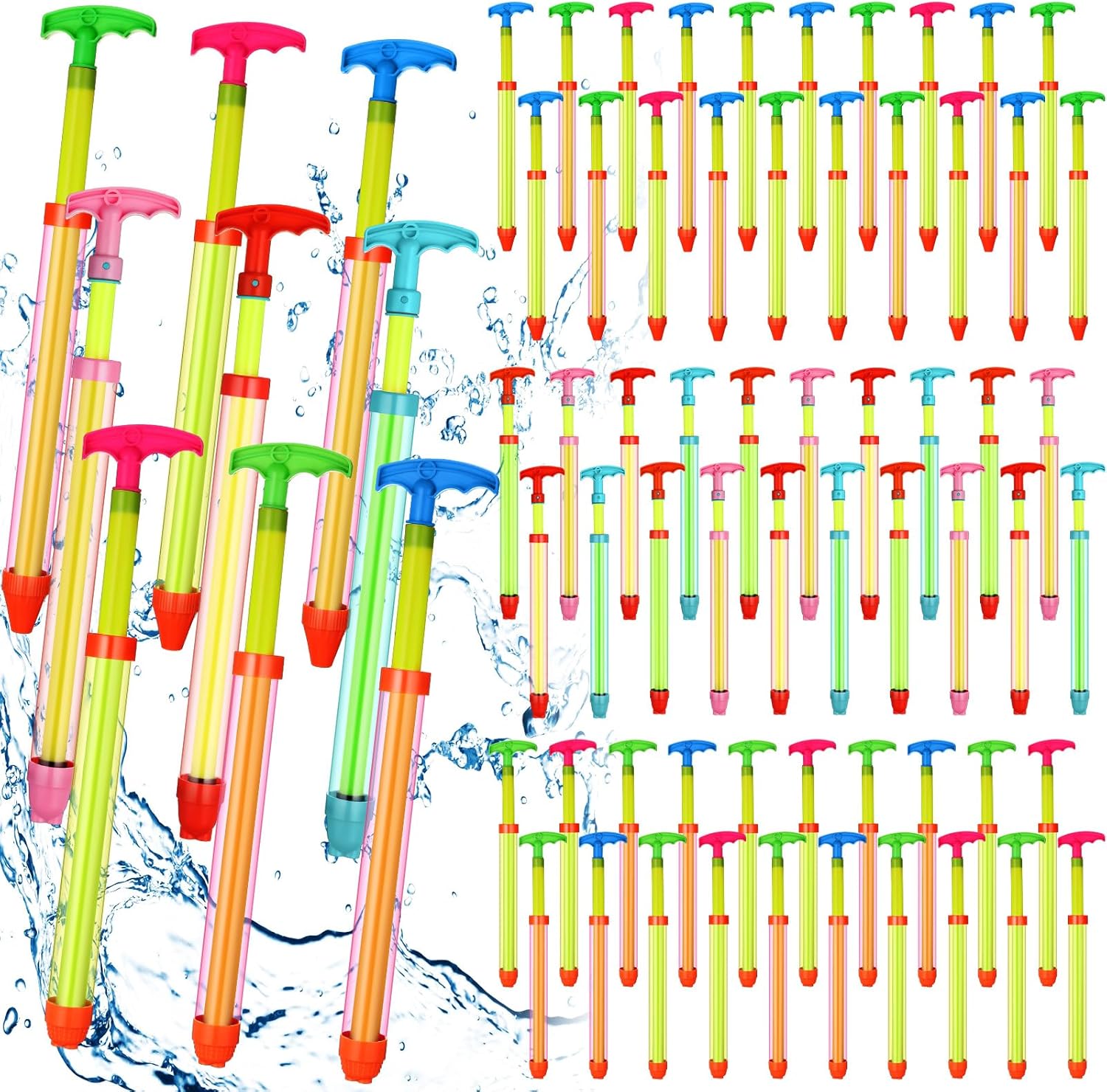 Amazon.com: Simgoing 60 Pcs Summer Water Guns Bulk Swimming Pool Toys ...