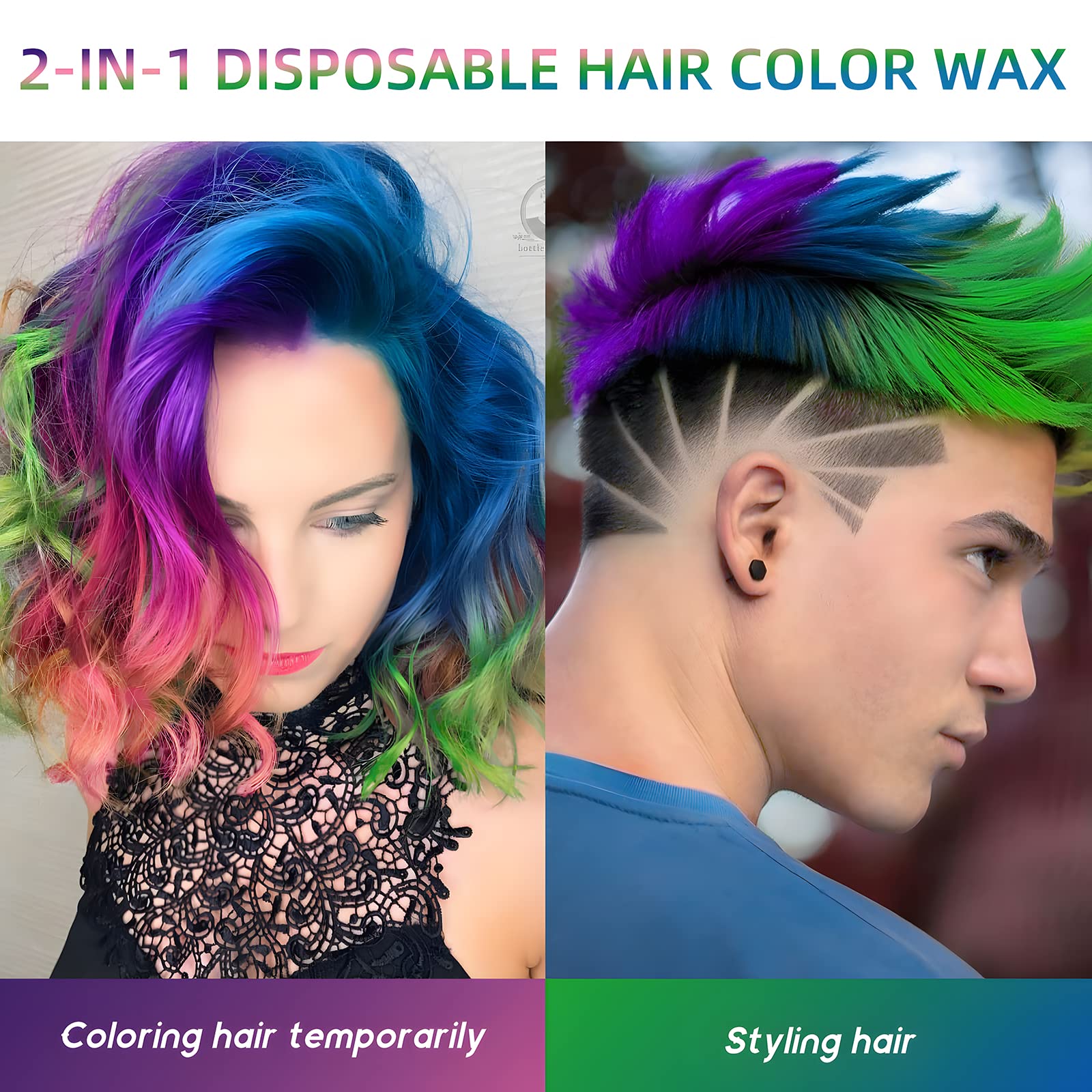 Colored Hair Gel Mohawk