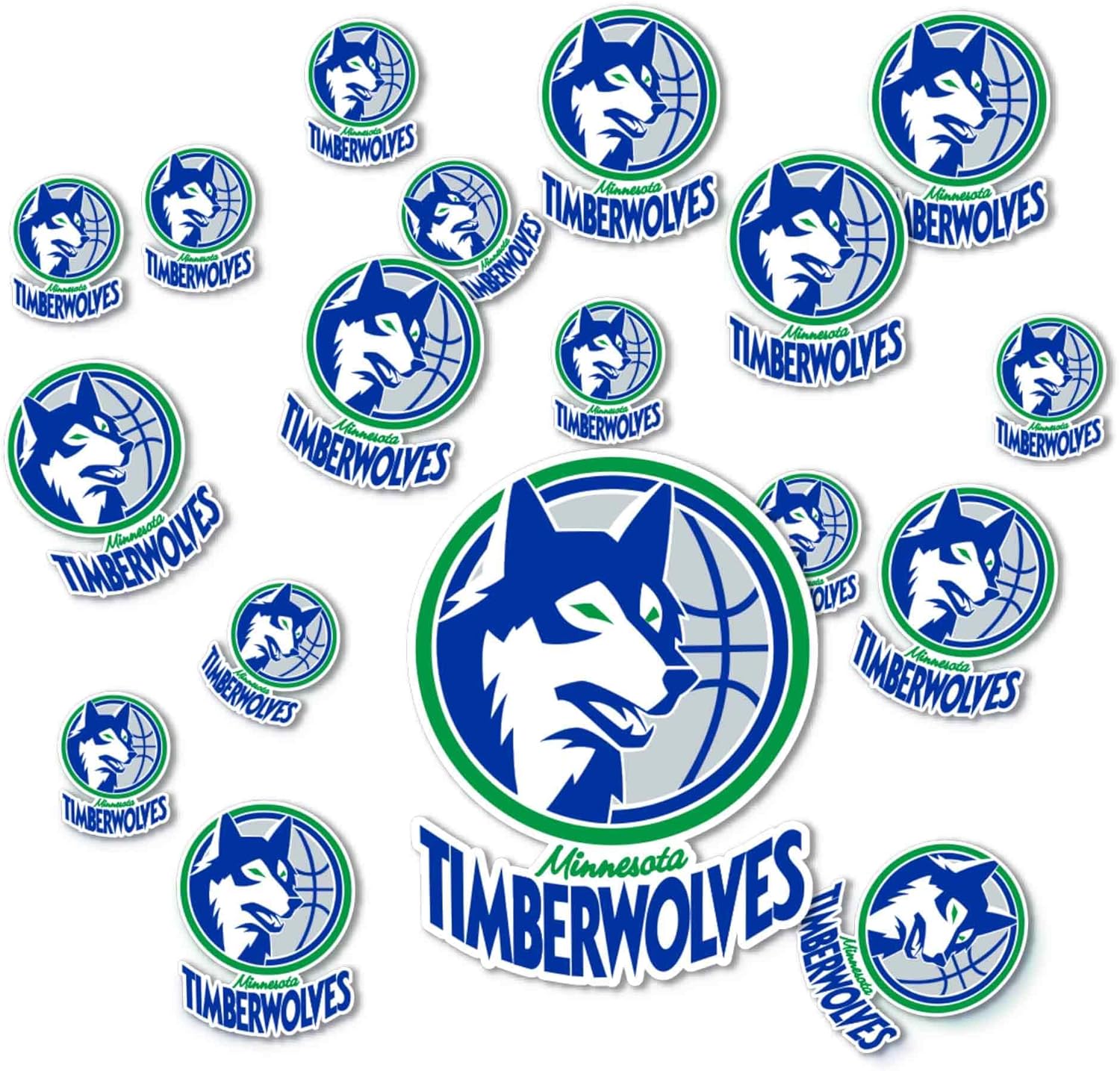 Amazon.com: Minnesota Timberwolves Sticker NBA Officially Licensed ...