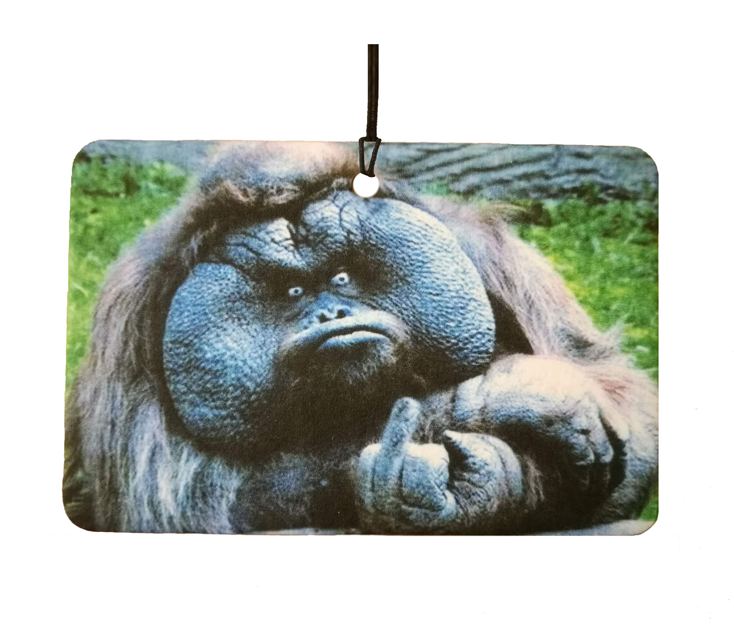 Middle Finger Monkey Car Air Freshener (Funny/Fun Xmas Christmas ...