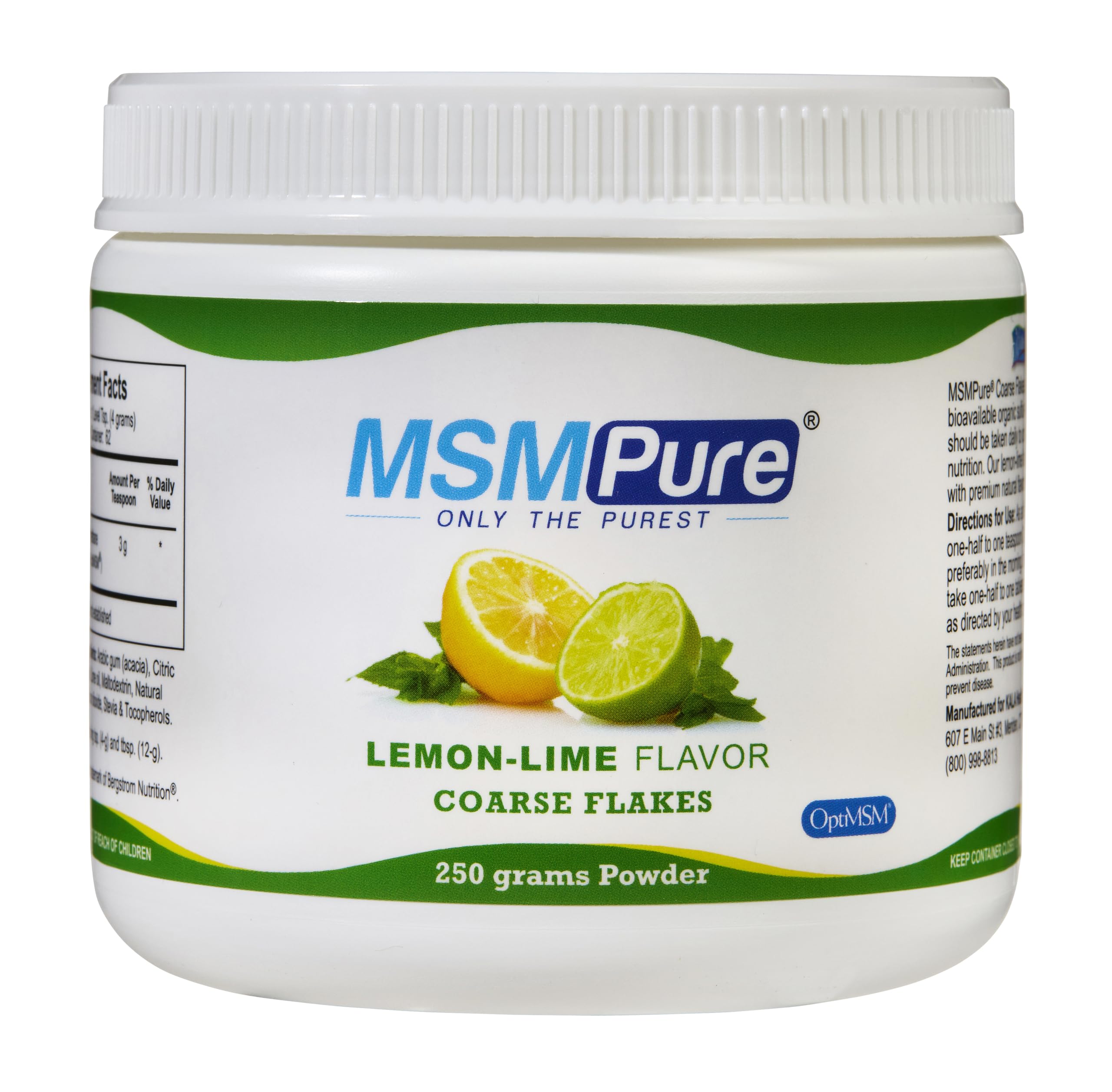 Snapklik.com : KALA HEALTH MSMPure Lemon Lime Flavored Coarse MSM ...