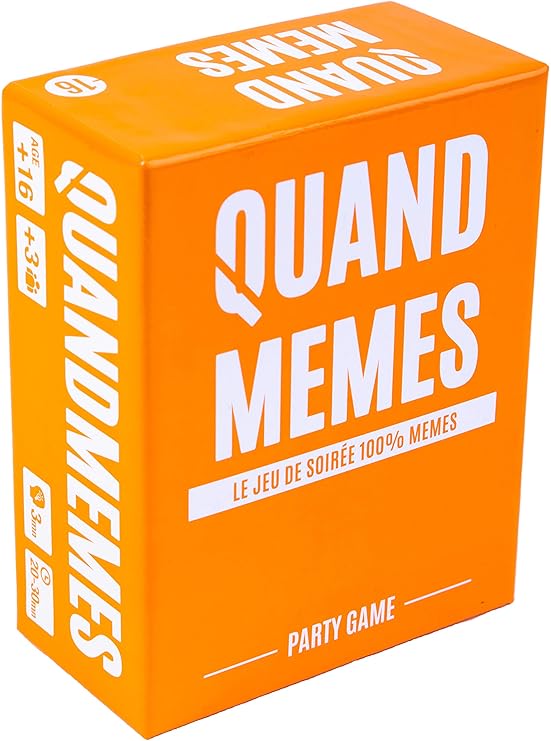 QUAND MEMES, Le Jeu de soirée 100% Memes | Jeu de société pour Adultes ...