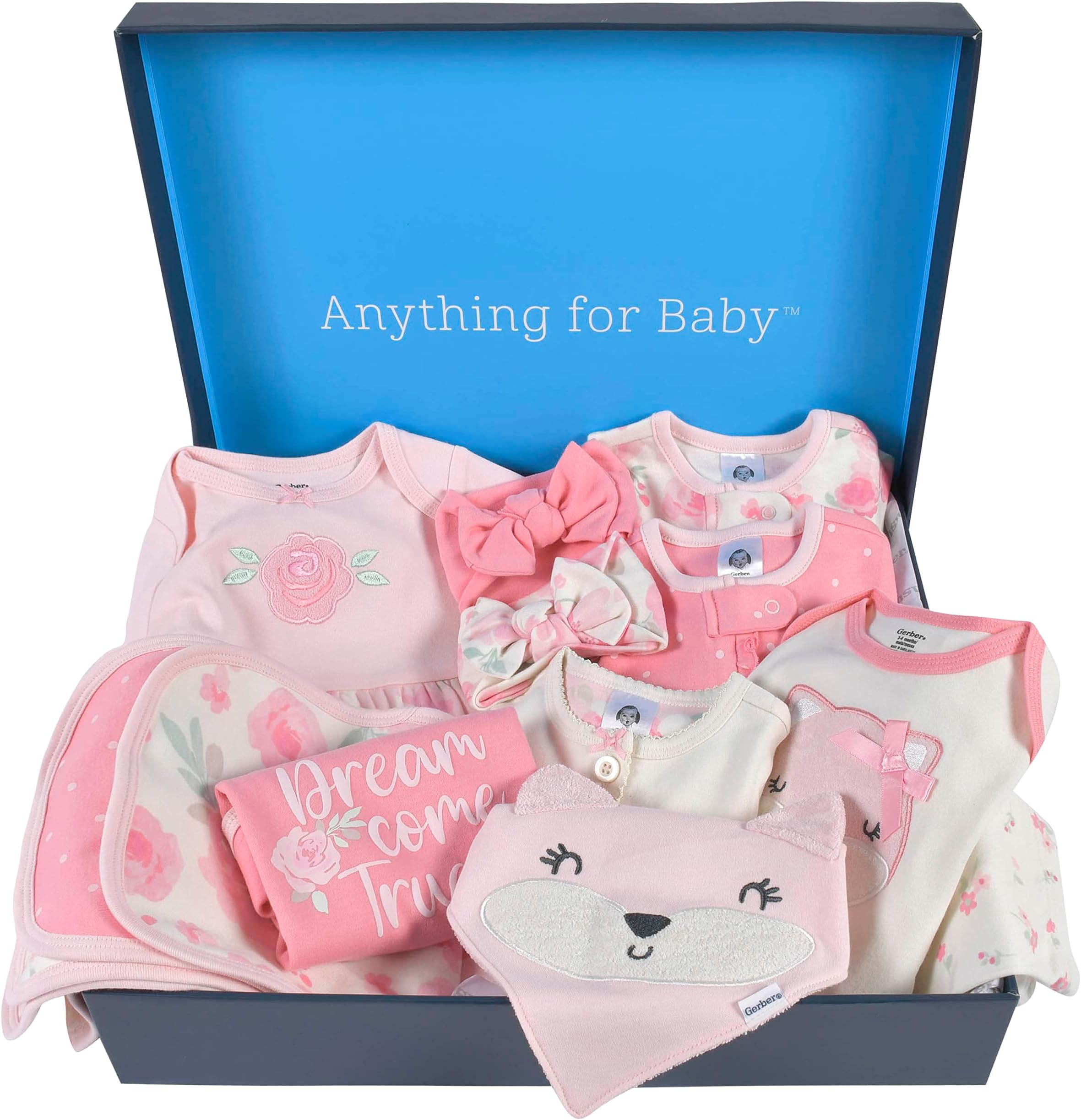 Amazon.com: Gerber Baby 14-Piece Clothing Gift Set, Pink, Newborn ...