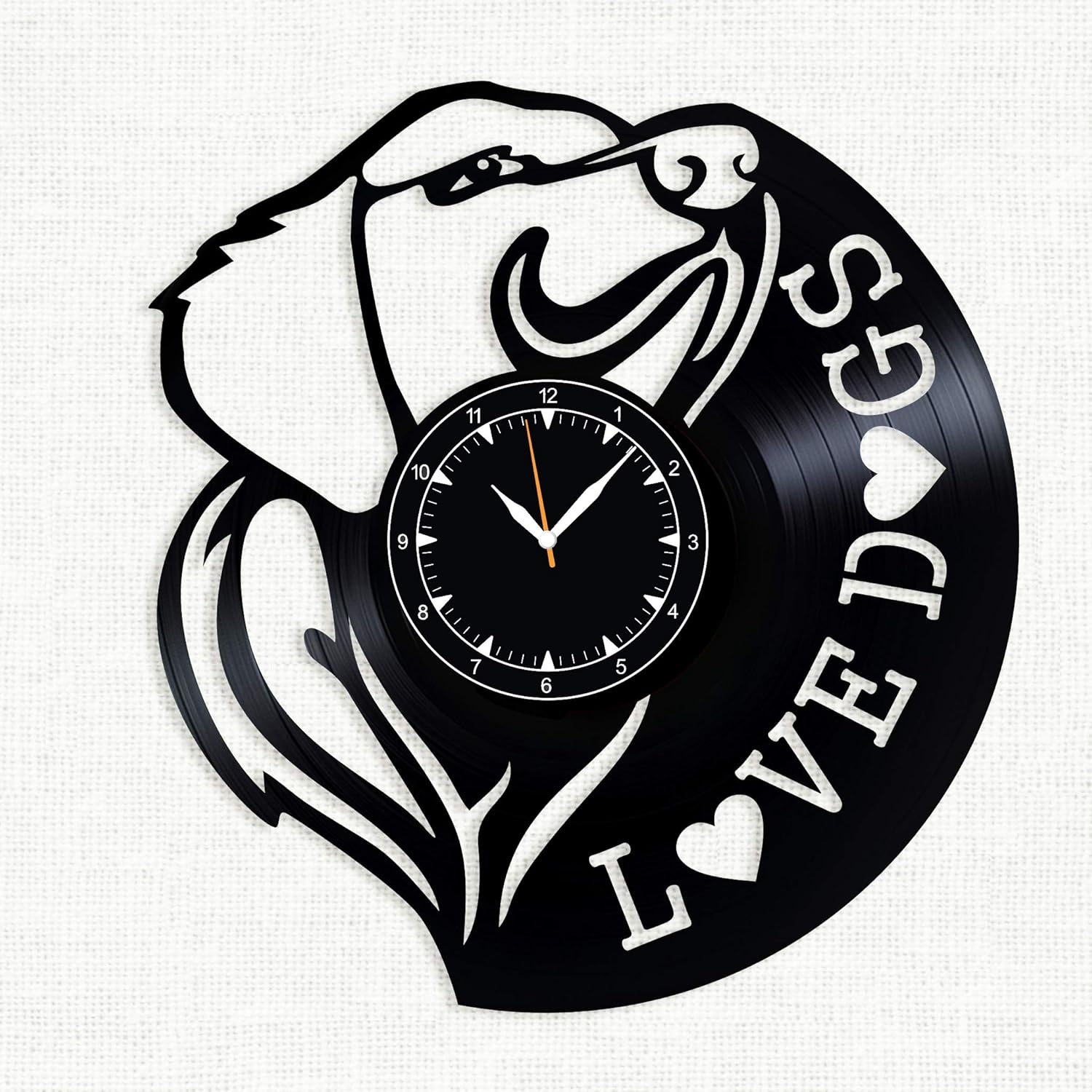 Amazon.com: SofiClock Dogs Vinyl Record Wall Clock 12", The Best Gift ...