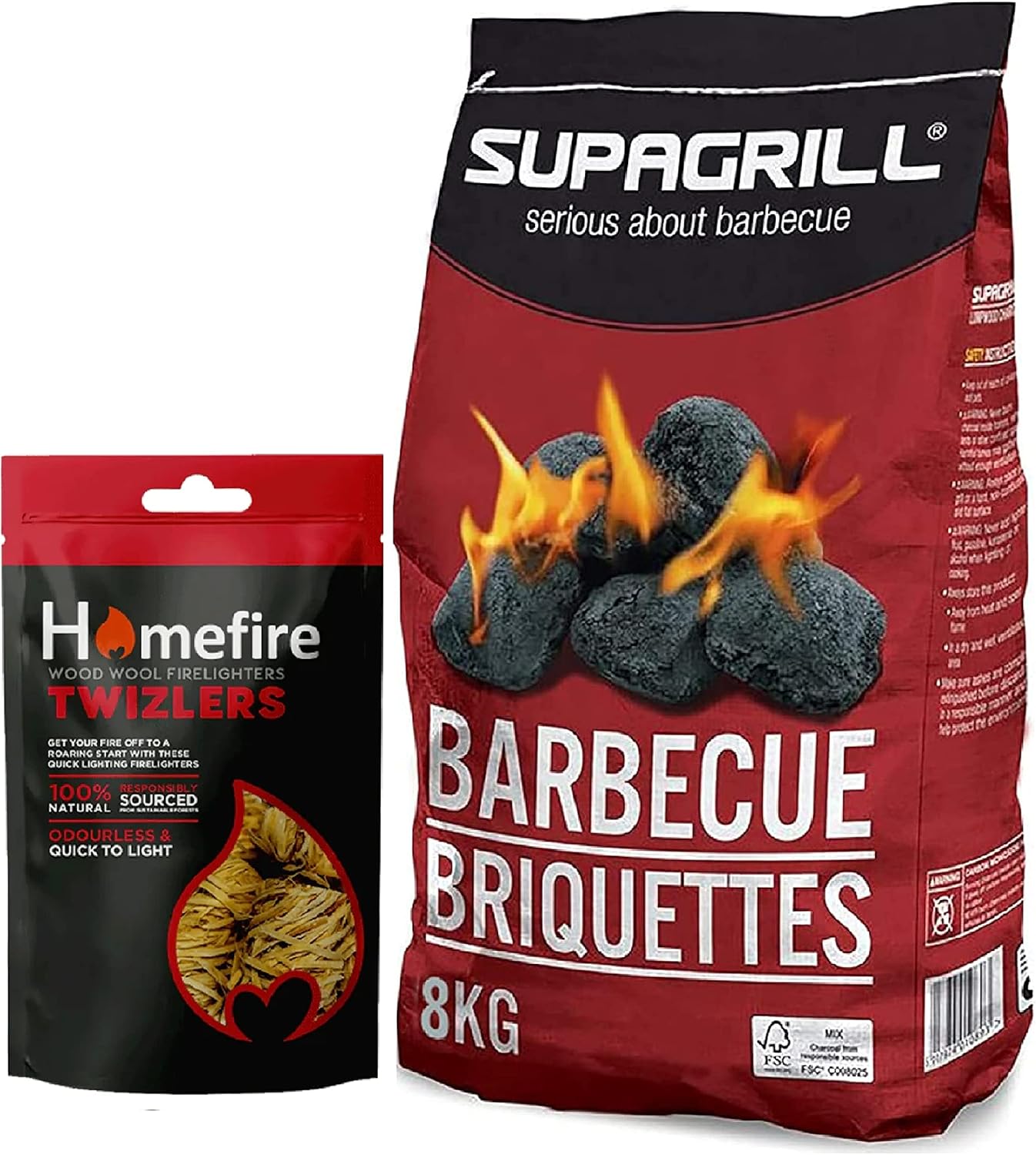 TOPLINE Supagrill Barbeque Charcoal Grill Briquettes - 8kg Barbecue ...