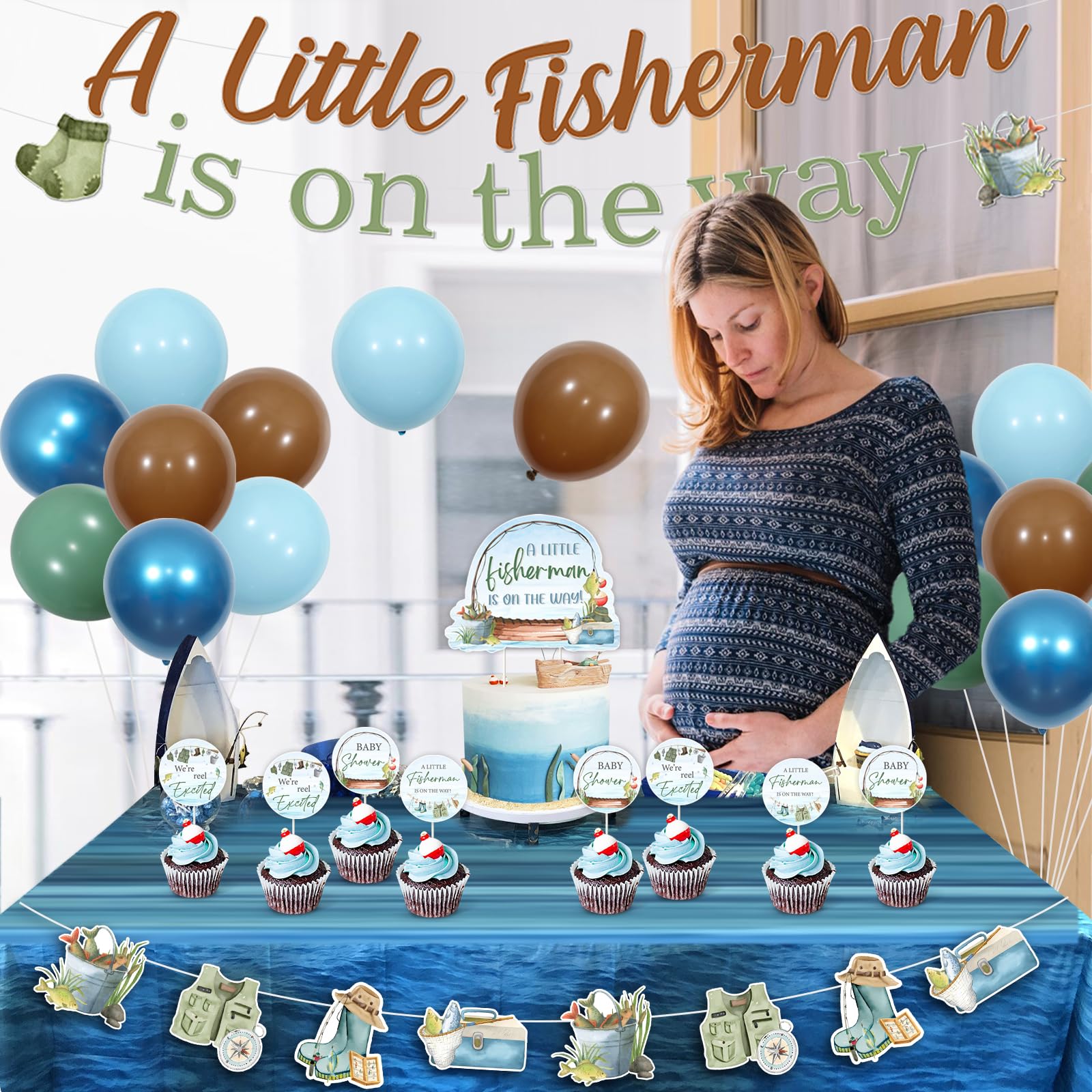 Fishing Baby Shower Cake Ideas Fisherman Baby Shower Cake