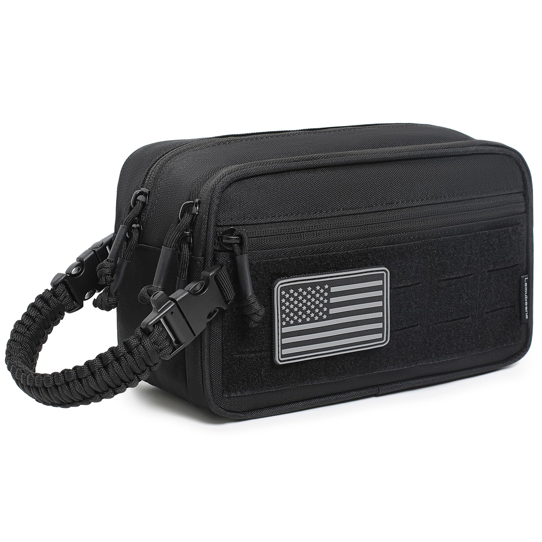 Amazon.com: Lemubeane Tactical Toiletry Bag for Men Dry Wet Separate ...