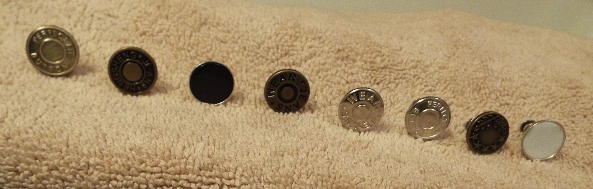 Amazon.com: 8 PC Instant Button, Replacement Jean Buttons, Metal Button ...