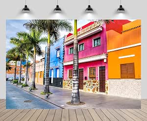 Amazon.com : CHNYWORK 15ftx10ft Europe Town Street Backdrop Old ...