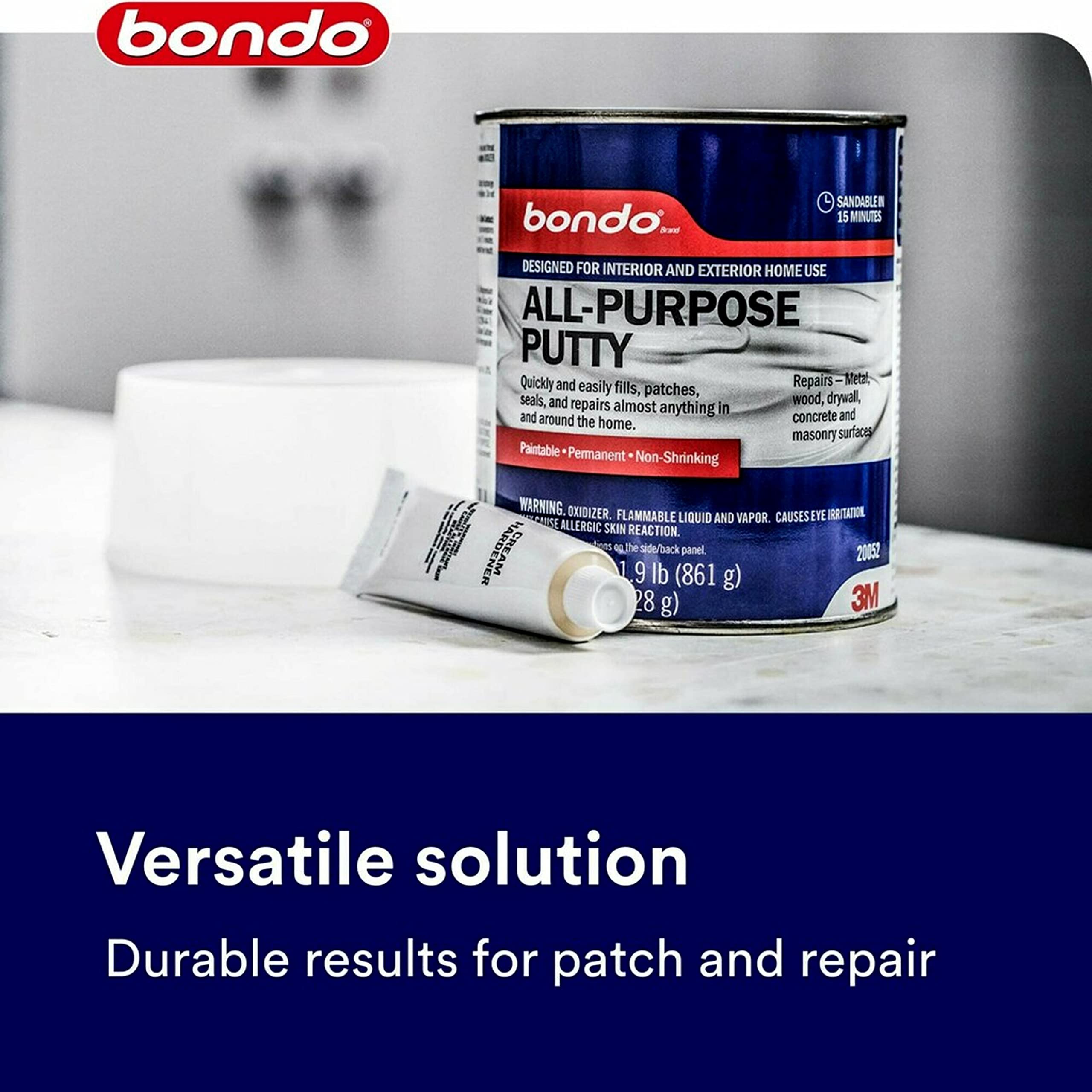 Bondo All-Purpose Putty, Designed for Interior and Ext...B0007ZHTTS ...