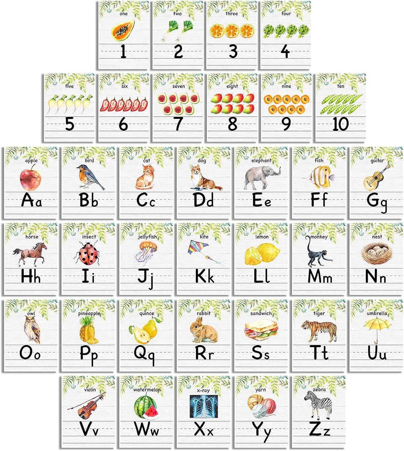 Educational Alphabet and Number Classroom Decor Set Nepal | Ubuy
