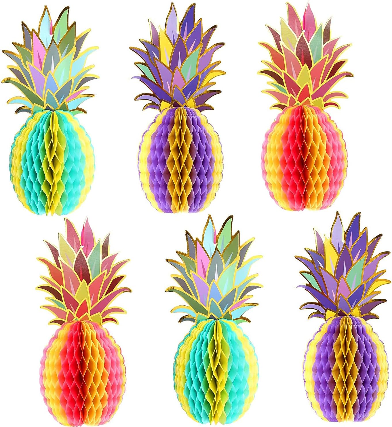 Amazon.com: KRISMYA 6 Pcs Pineapple Party Decorations,12 Inch Pineapple ...