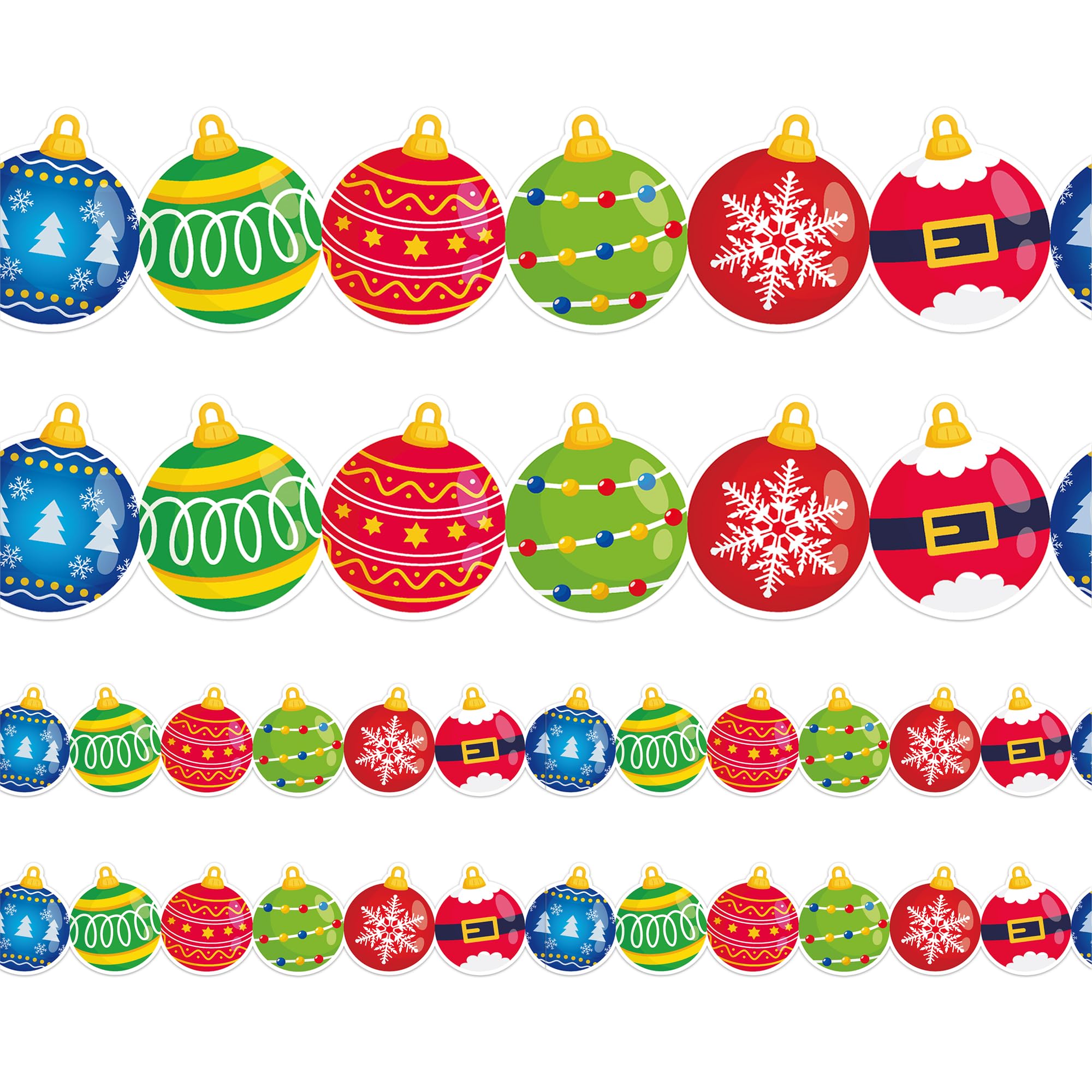 Amazon.com: Lucleag 49.2 Ft Christmas Ball Bulletin Board Border, Self ...