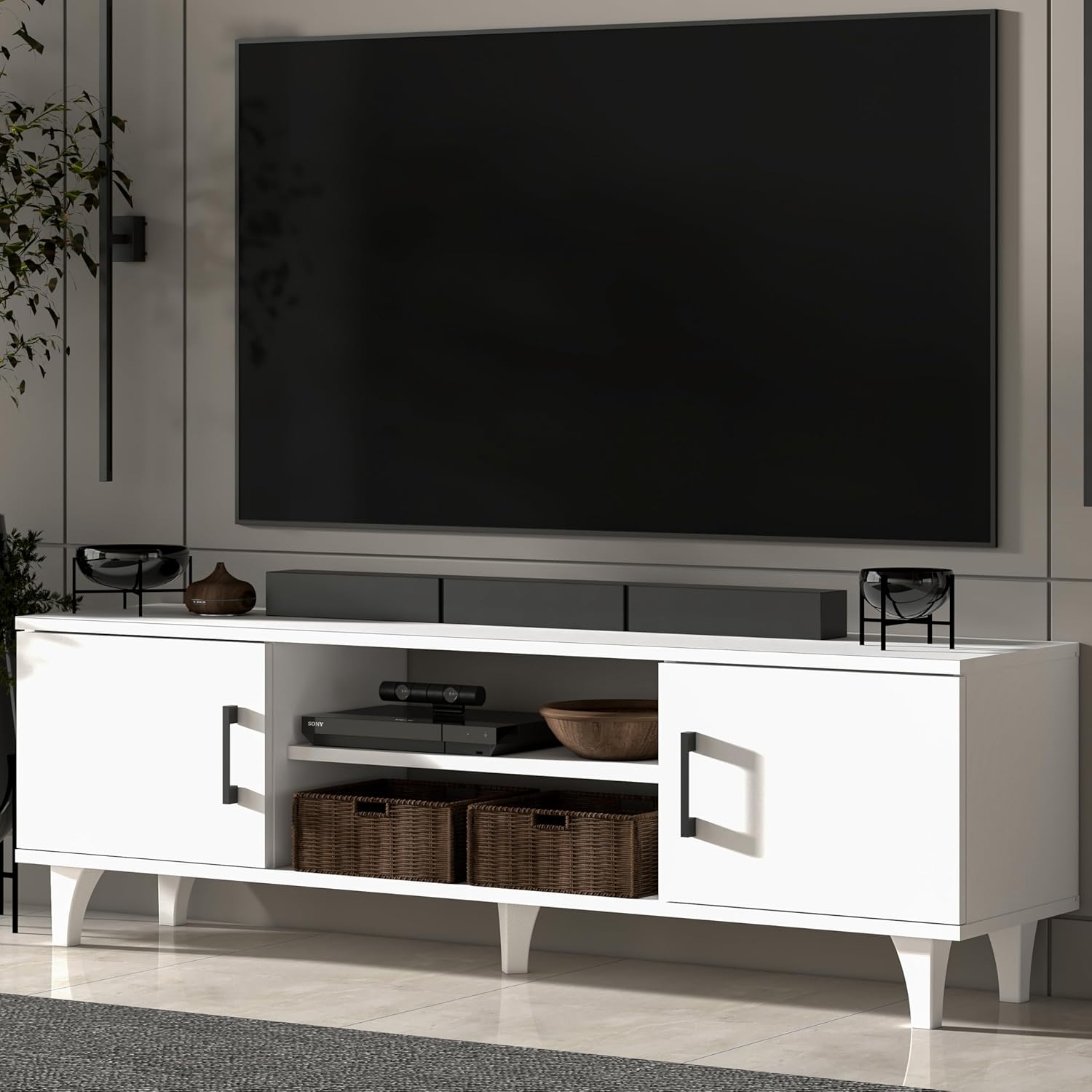 Atelier Mobili Mid Century Modern TV Stand 60 Inch, TV Stand 55 inch TV ...