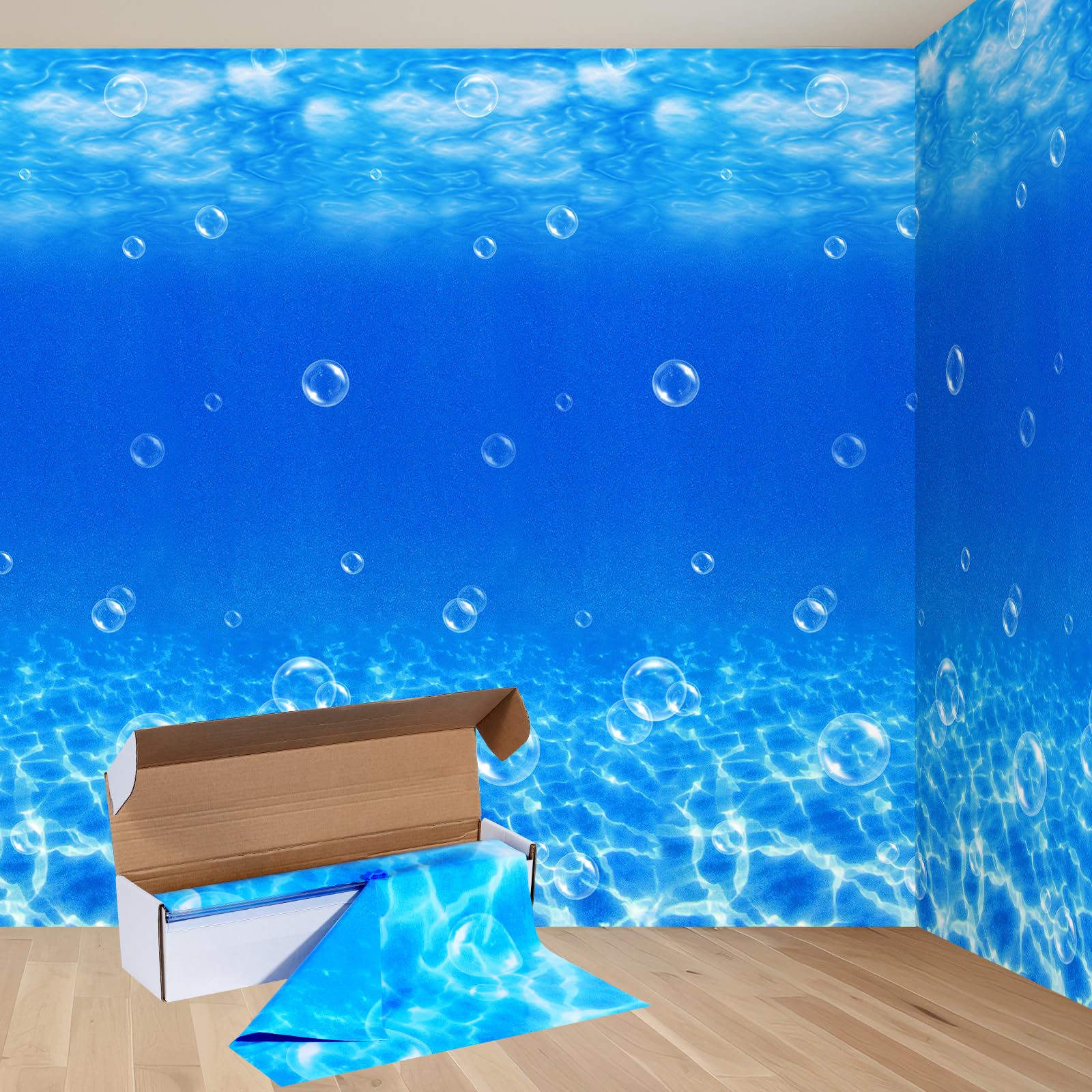 Amazon.com : 4.5x100 Ft Under The Ocean Tablecloth Decorations,Roll of ...