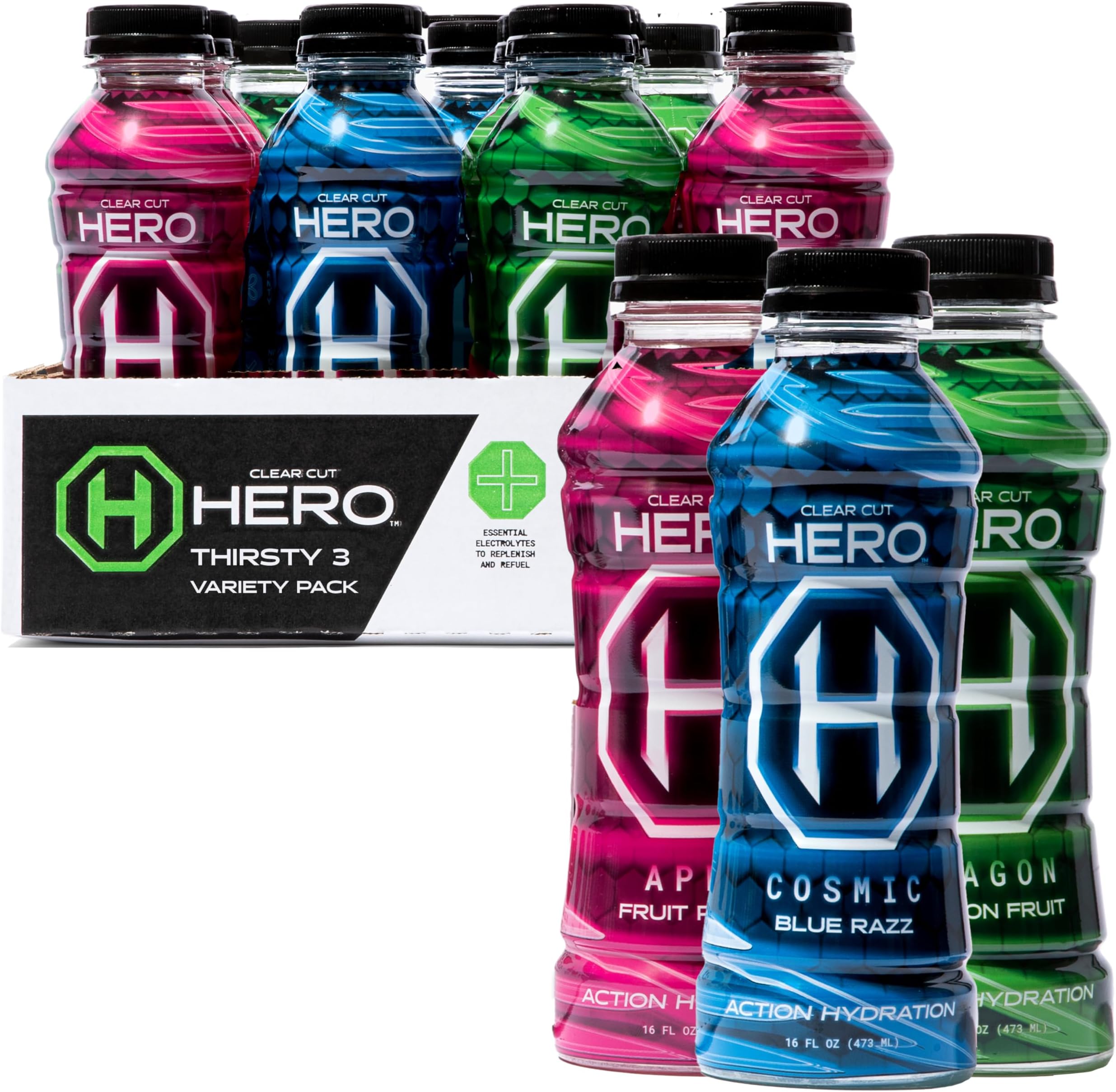 Amazon.com : Clear Cut Hero (HeroAid) Sports Drink, Spartan Finisher ...