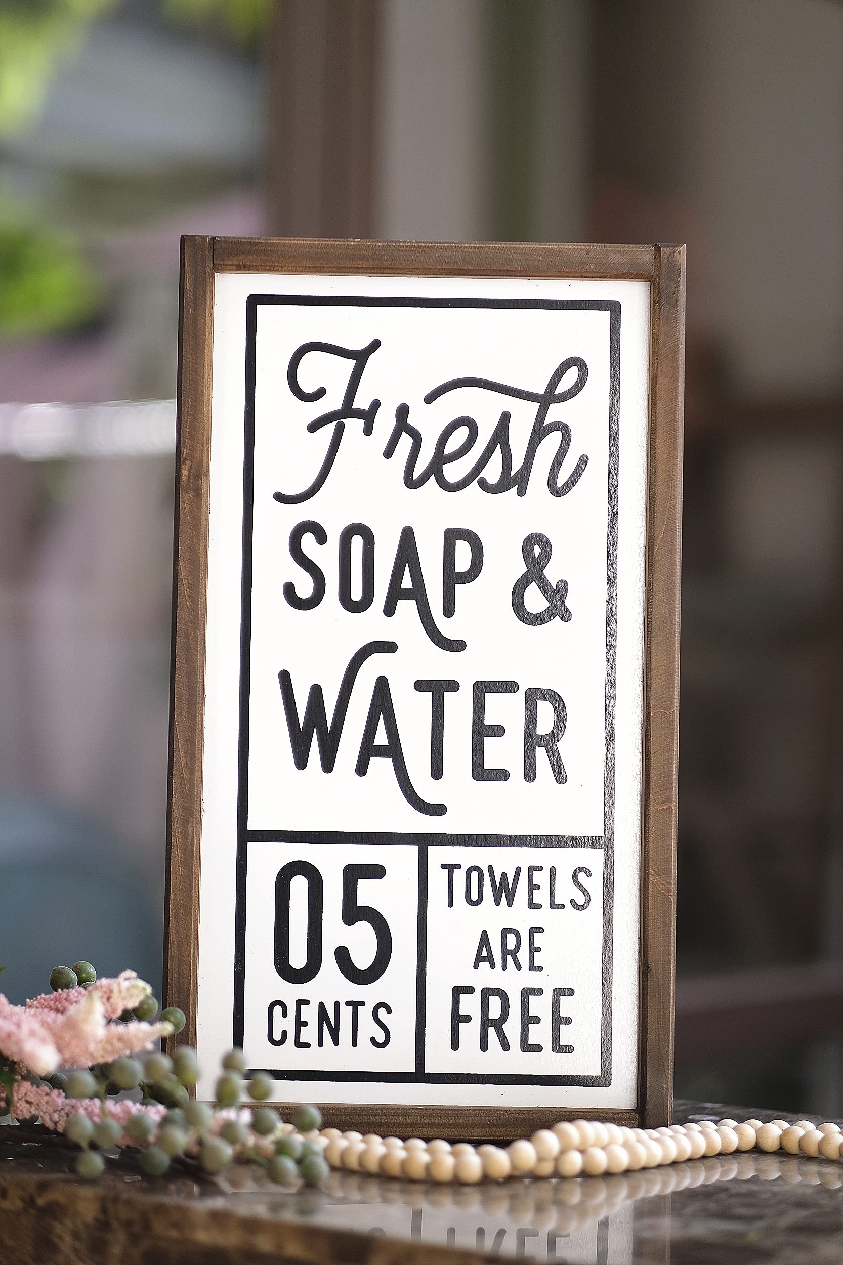 Lavender Inspired Fresh Soap and Water Sign-Farmhouse Bathroom Wall ...