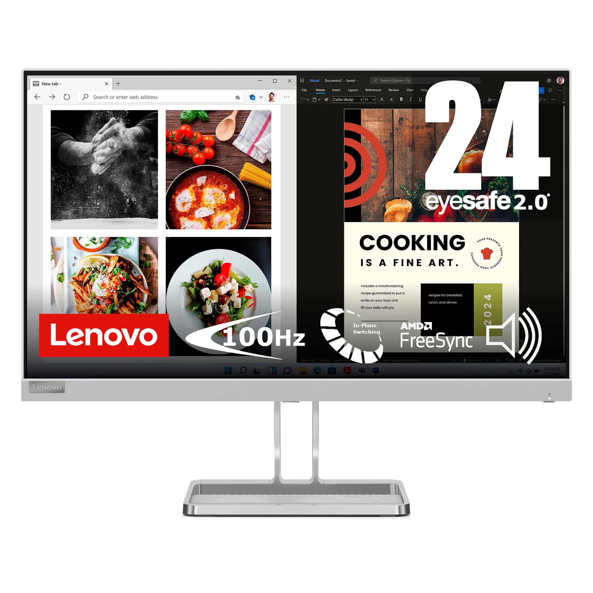 Lenovo L24i-40 | 23,8" Full HD Monitor | 1920x1080 | 100Hz | 250 nits ...