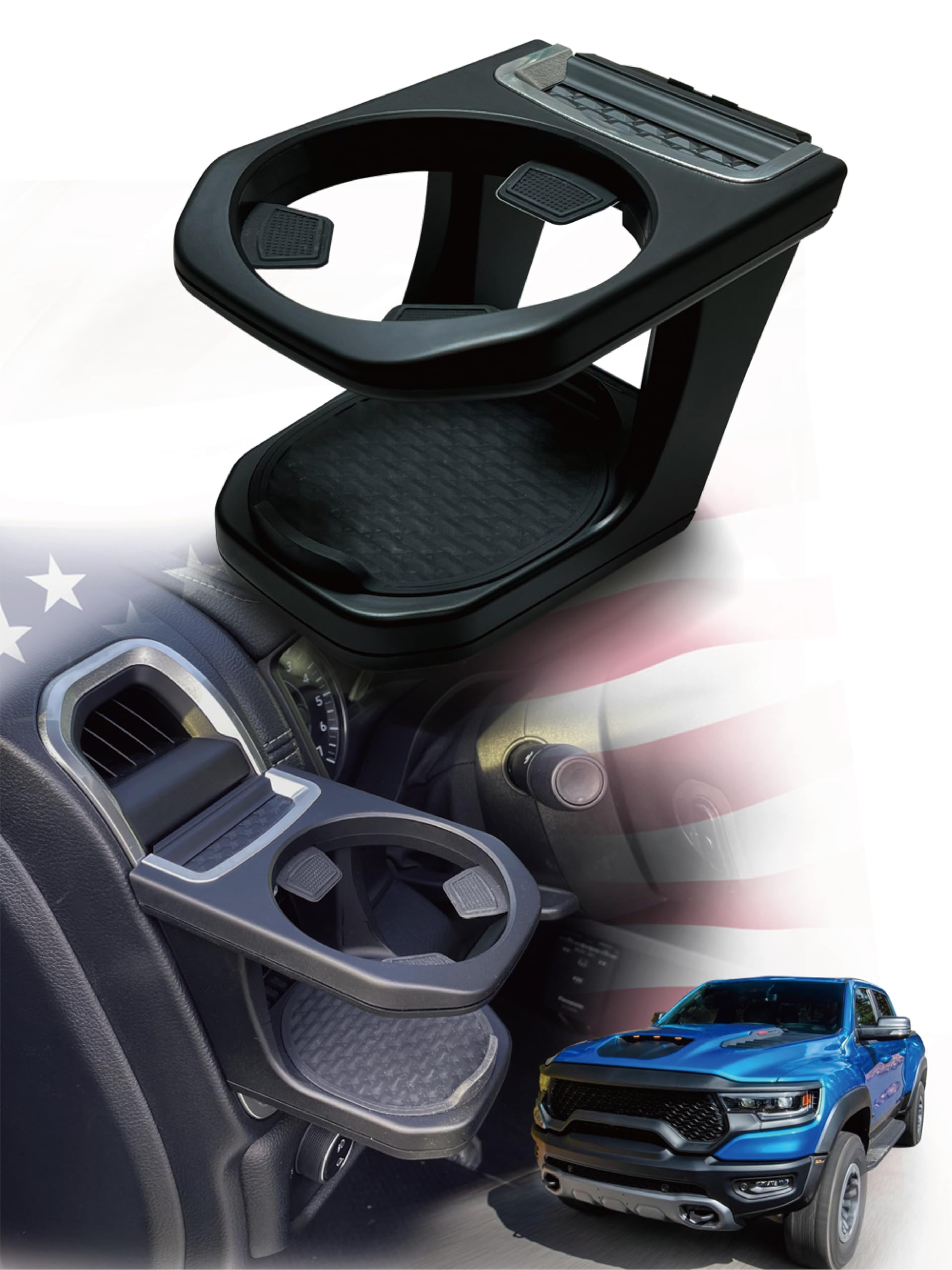 Amazon.com: AZUTO RAM Trucks Cup Holder, Drink Folder Beverage Holder ...