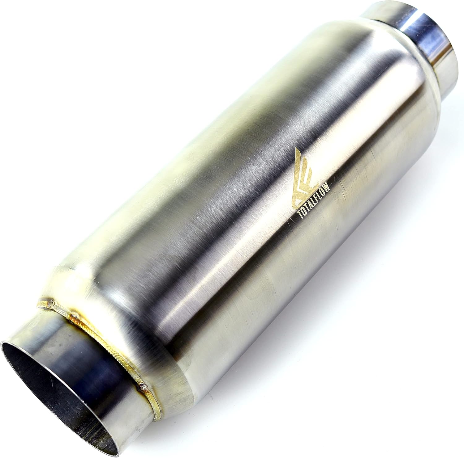 Amazon.com: TOTALFLOW 12107B Universal Race Exhaust Muffler - 4 Inch ...