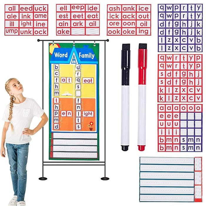 Buy Shinech Word Family Pocket Chart -Word Family Pocket Chart Card ...
