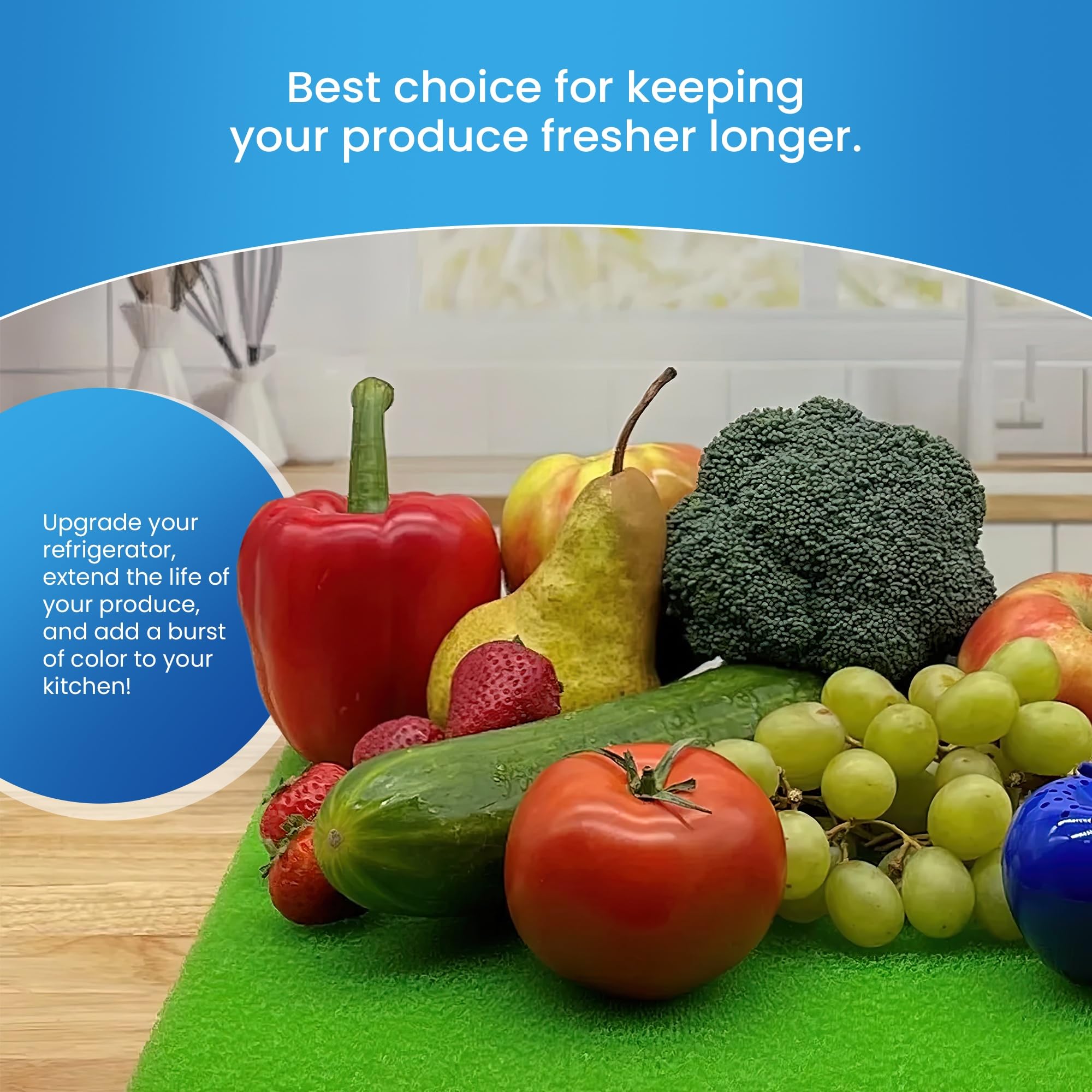 Snapklik.com : Bluapple FreshMats - Refrigerator Bin Liners, Fridge ...