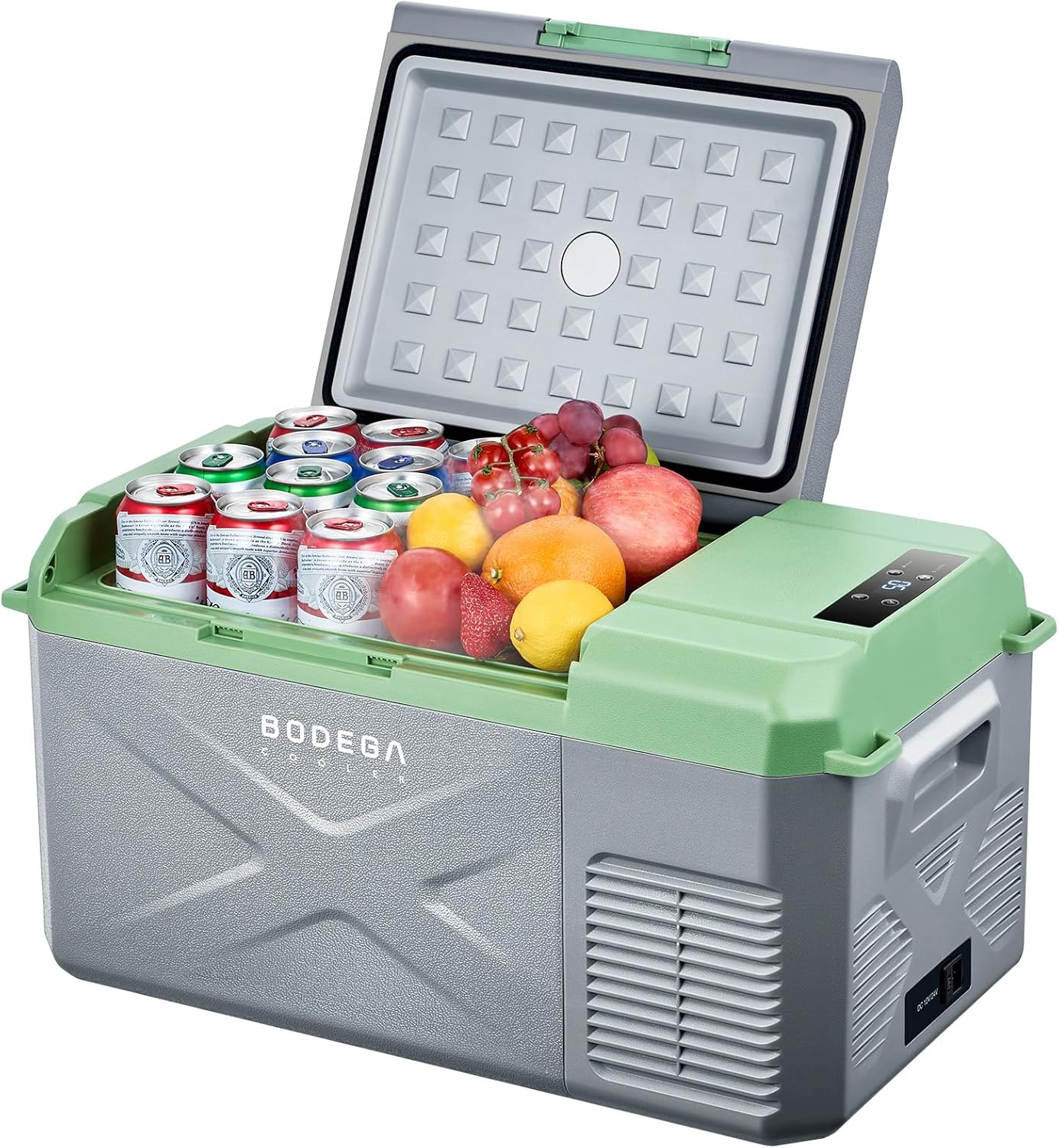BODEGACOOLER 12 Volt Car Refrigerator, 18 Quart Portable Freezer, Car ...