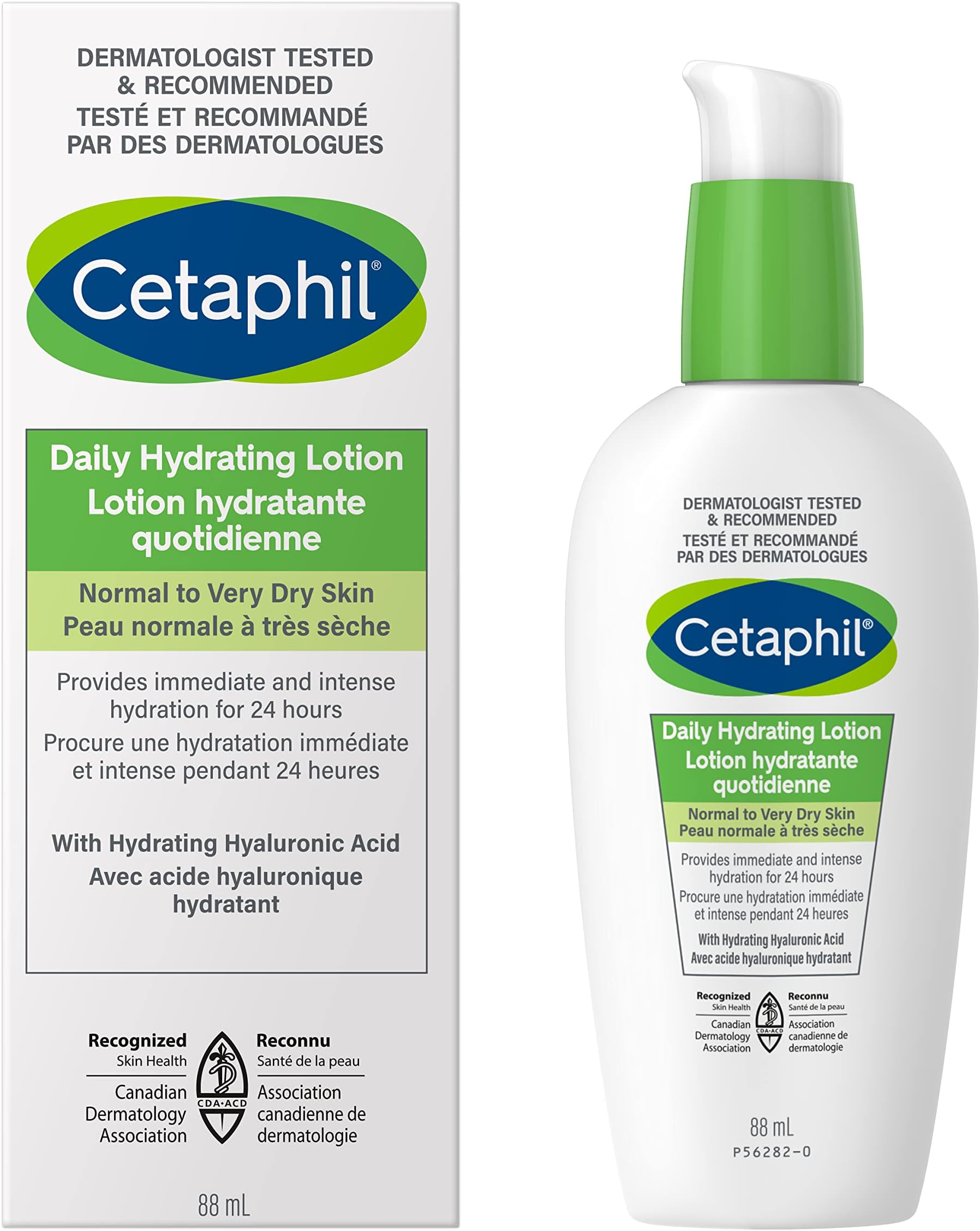 Amazon.com : Cetaphil Daily Hydrating Lotion with Hyaluronic Acid ...
