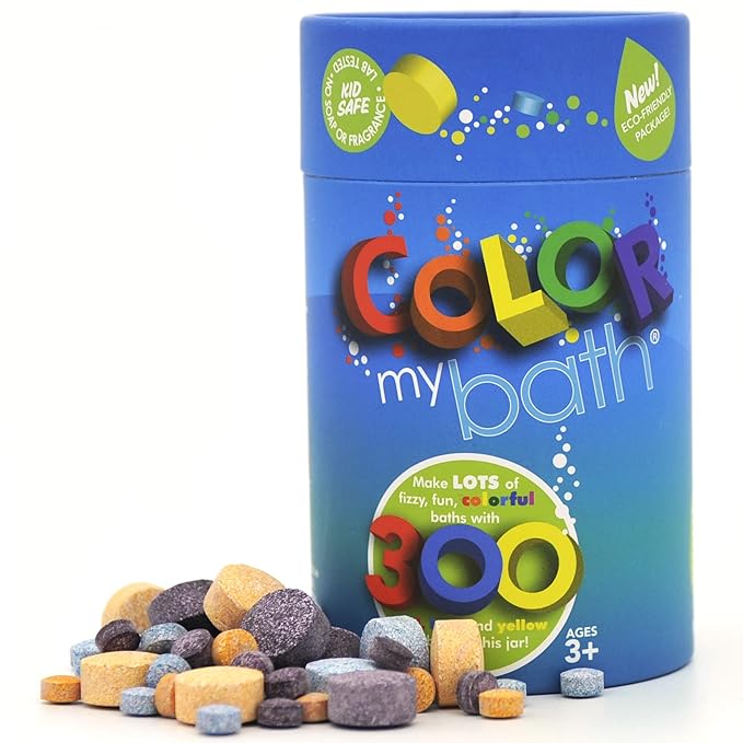 Amazon.com : Color MyBath – Bath Color Tablets for Kids, 300 Count Jar ...