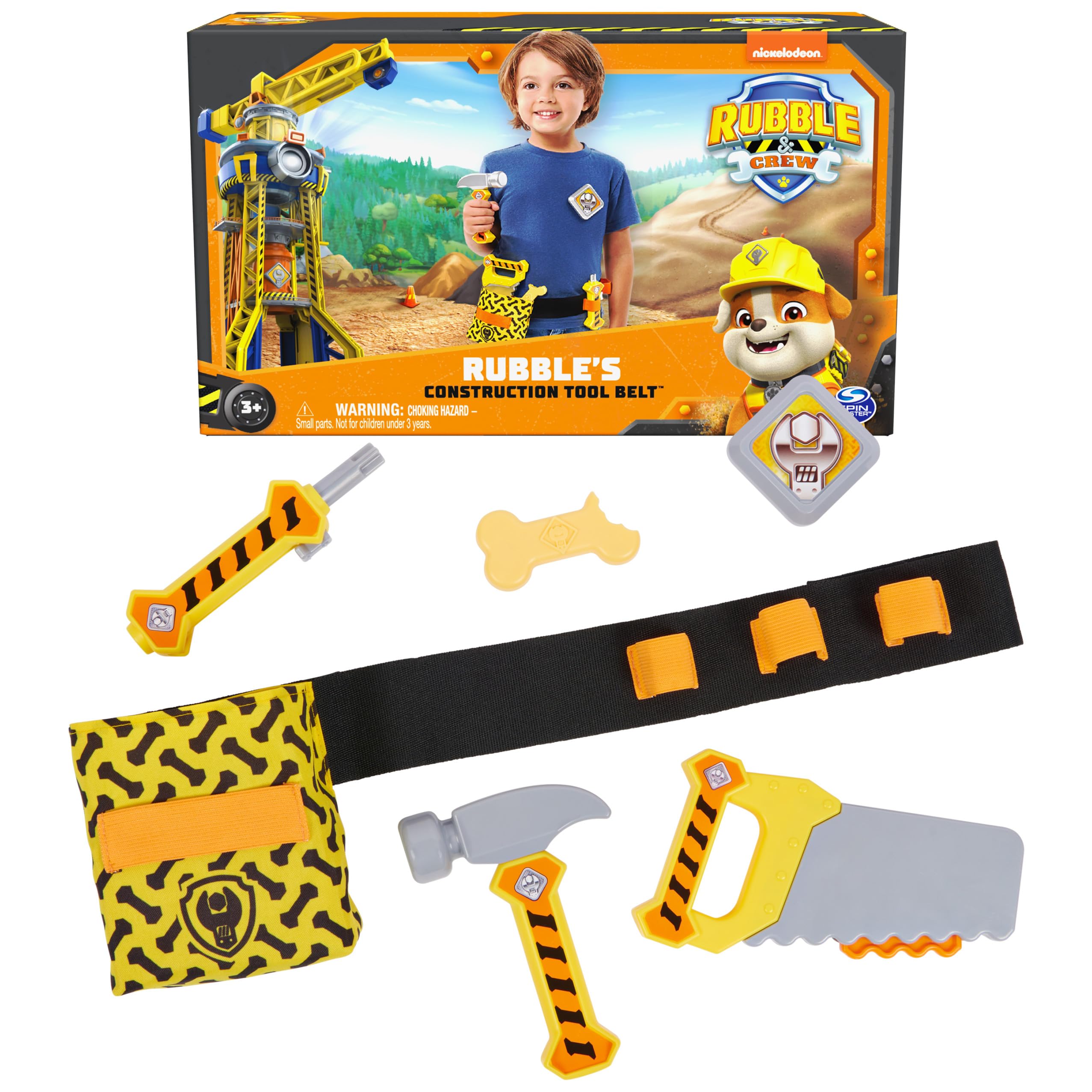 Amazon.com: Rubble & Crew, Rubble’s Construction Tool Belt, with 6 ...