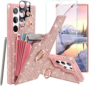 Amazon.com: Casewind for Samsung Galaxy S24 Ultra Case Wallet,with [Screen Protector + Camera ...