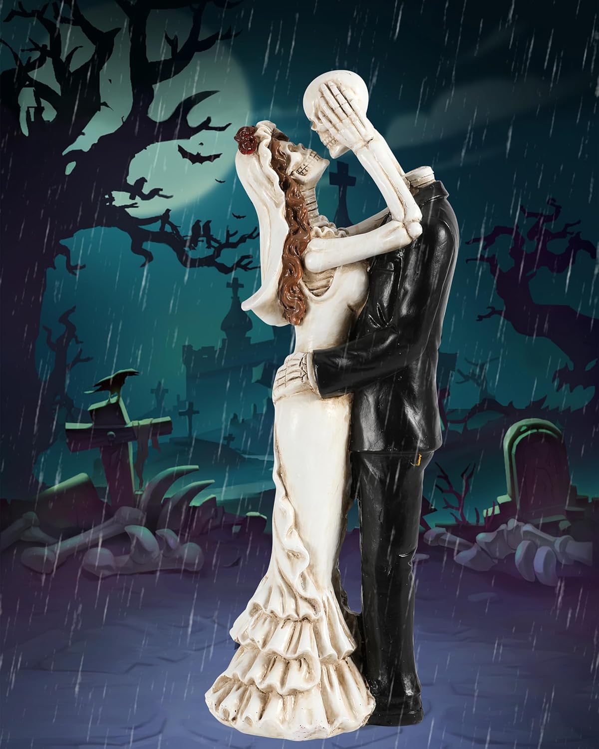 iStatue Skeleton Bride and Groom Figurines - 12’’ Resin Collectible ...