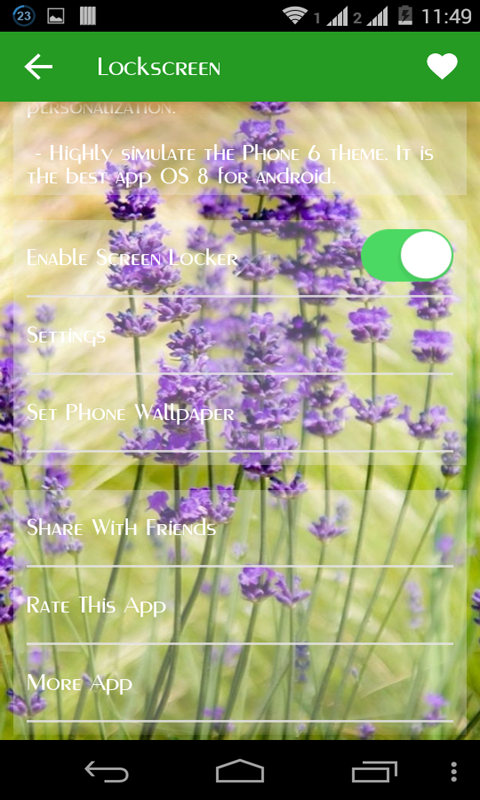 Lavender Lockscreen Wallpaper - Application sur Amazon Appstore