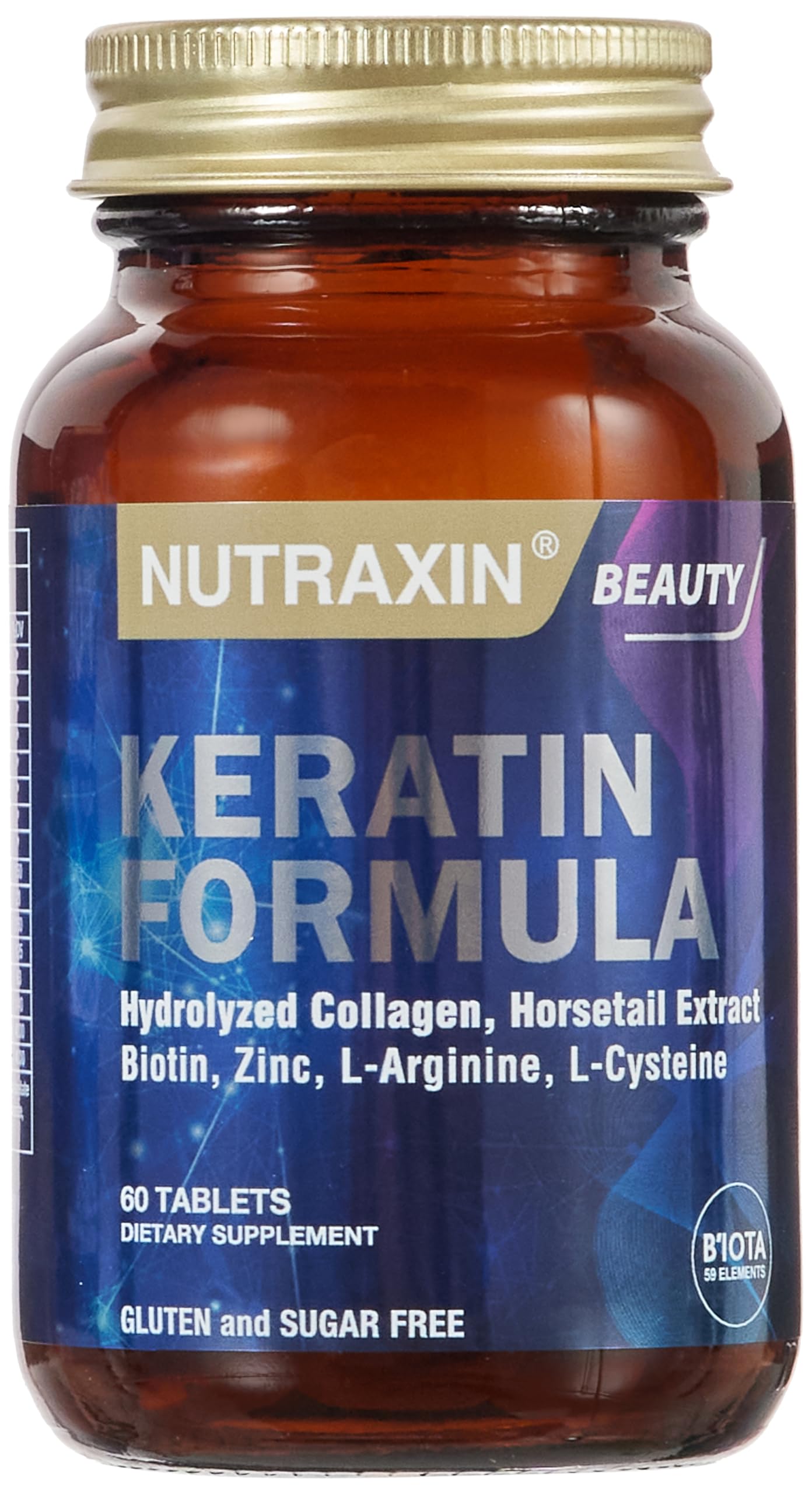 Nutraxin Beauty Keratin Formula 60 Tablet Takviye Edici Gıda : Amazon ...