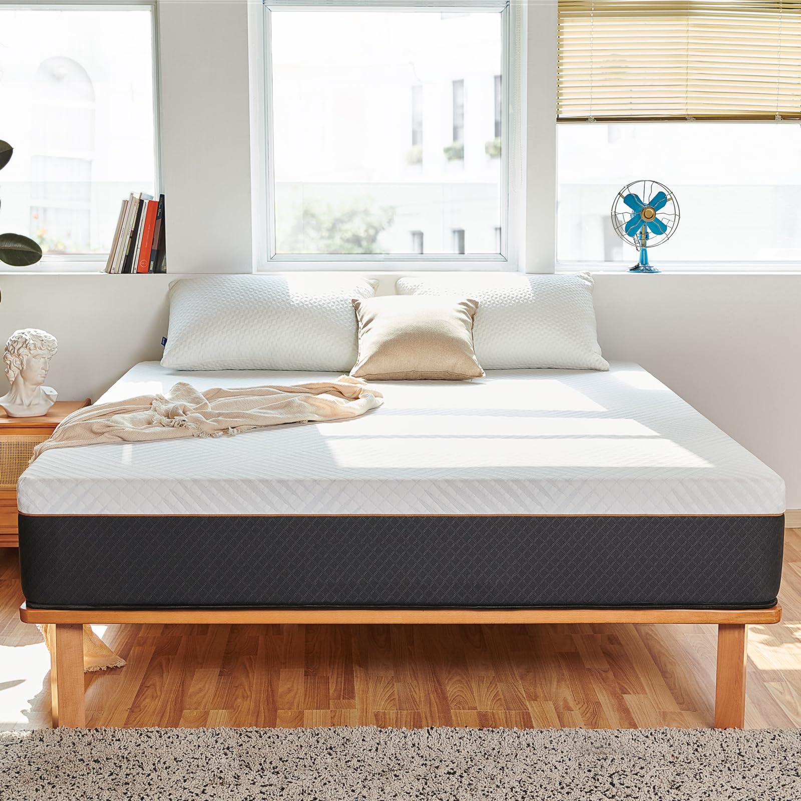 Queen Mattress - 12-Inch Hybrid Mattress with Individual Pocket Springs ...