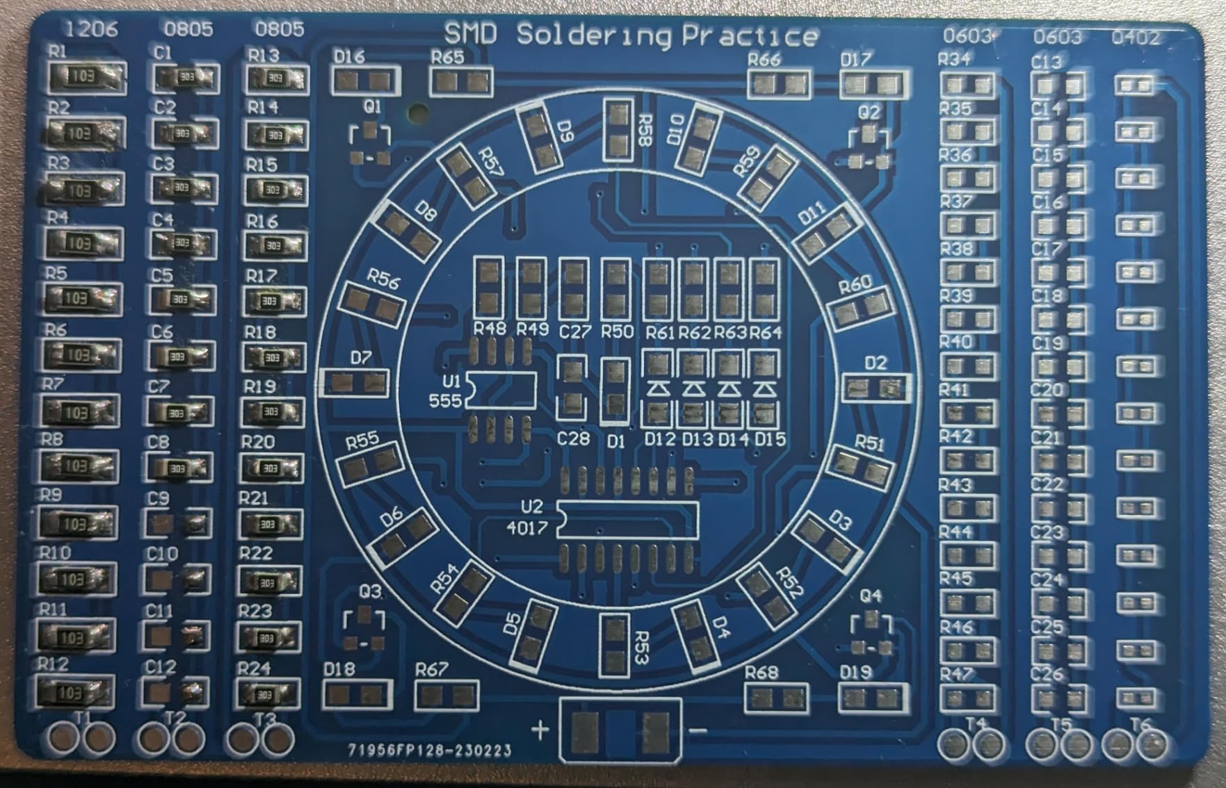 Youmile SMD Soldering Practice Kit DIY SMD SMT Components CD4017 ...