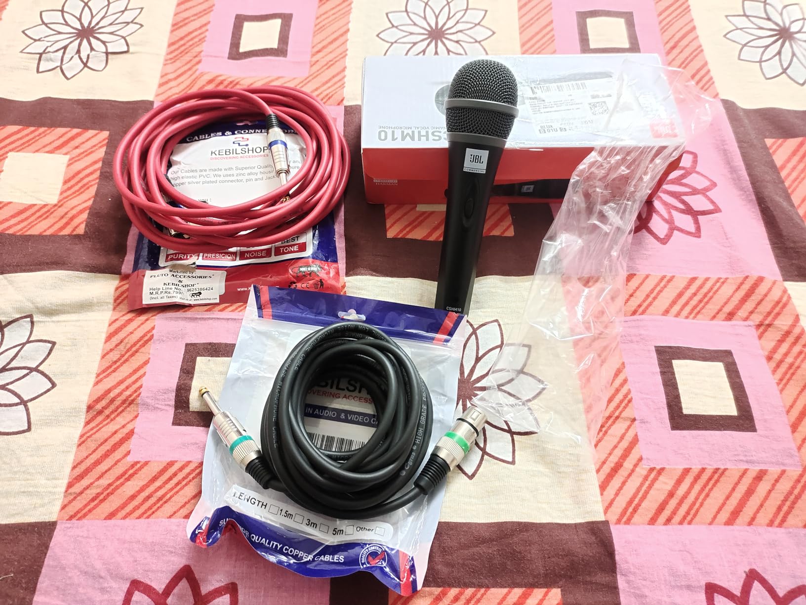 KEBILSHOP Mic Cable 6.35mm Jack Male To XLR 3PIN Female Cord Wire For ...