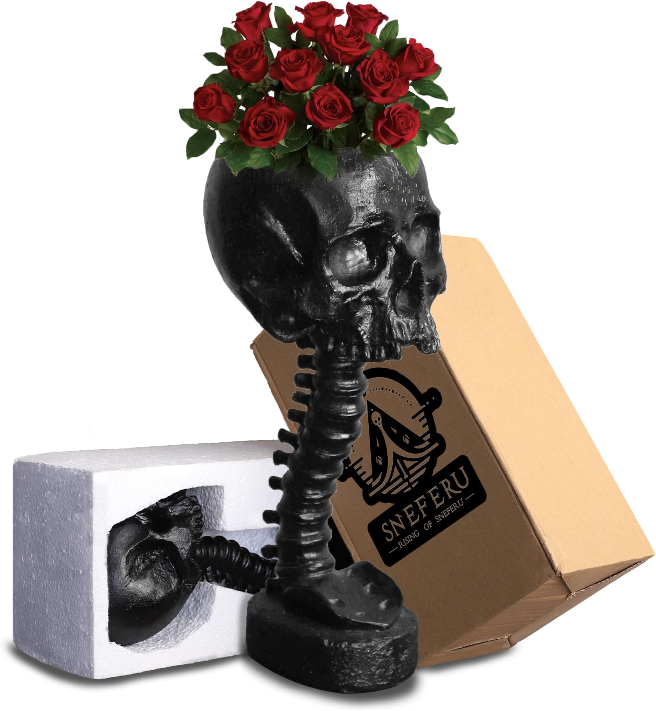 Amazon.com: Skull Spine Planter Gothic Vase - Gothic Skeleton Planter ...